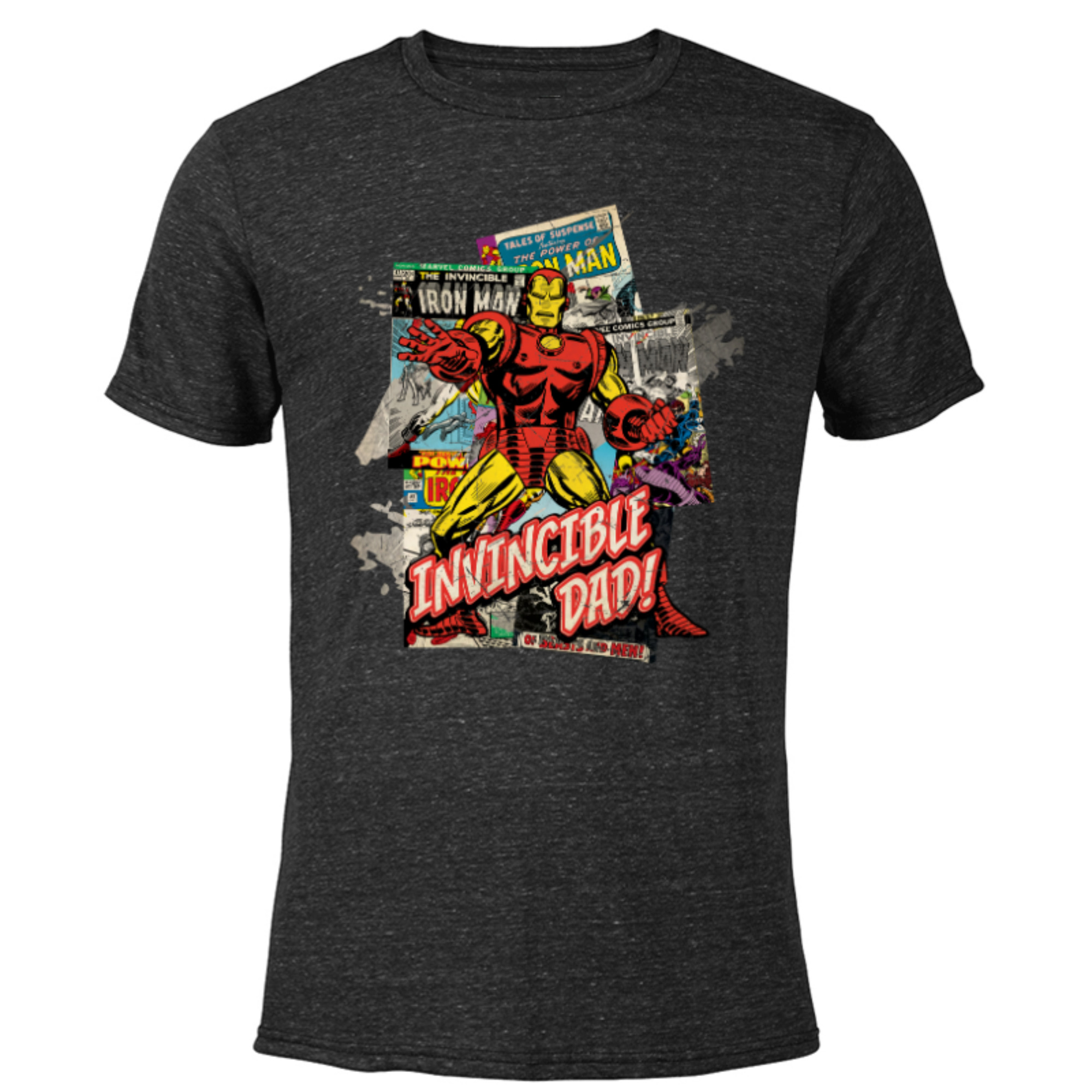 Marvel Iron Man Invincible Dad Father's Day - Short Sleeve Blended T ...