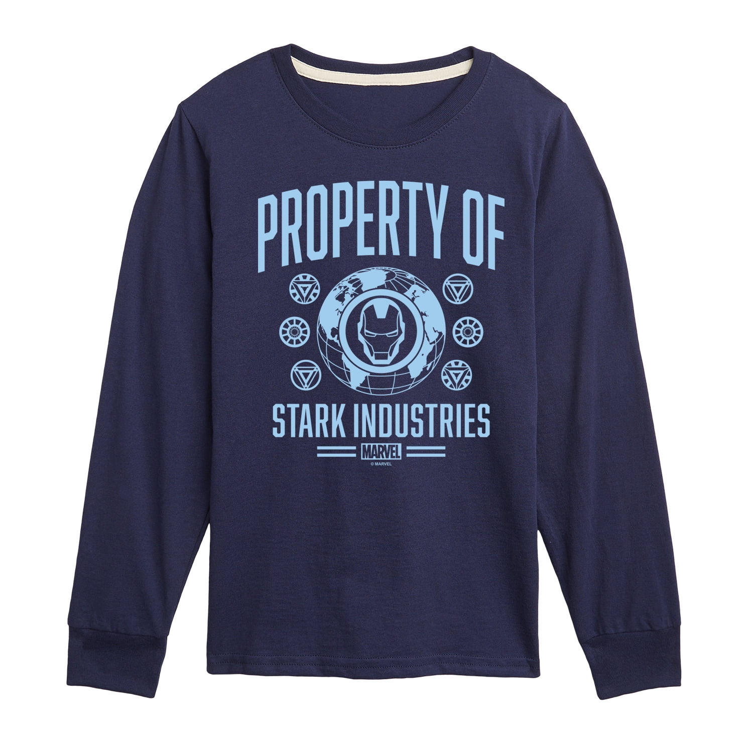 Marvel Iron Man - Property Of Stark Industries - Toddler And Youth Long ...