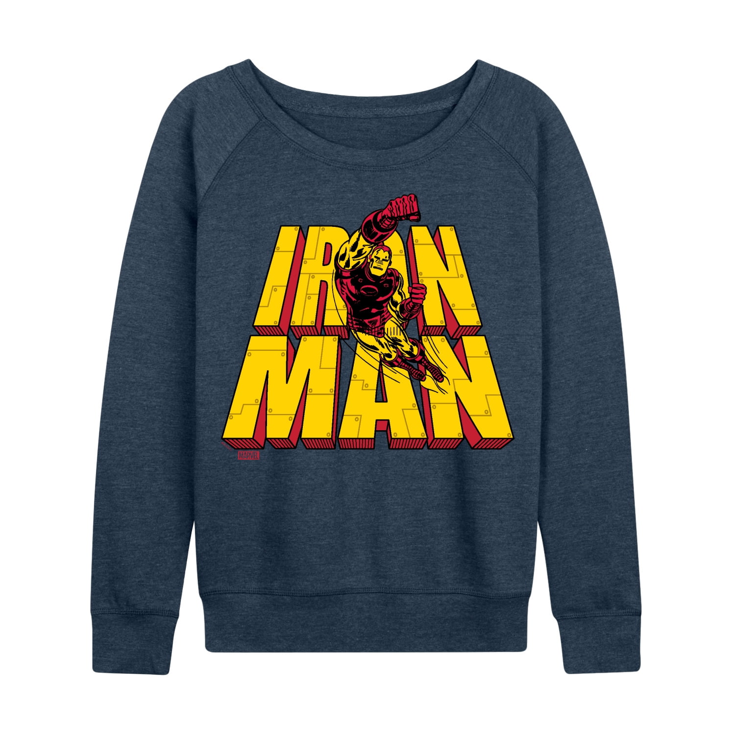 Marvel Iron Man - Stacked Name Oversized - Women's French Terry ...