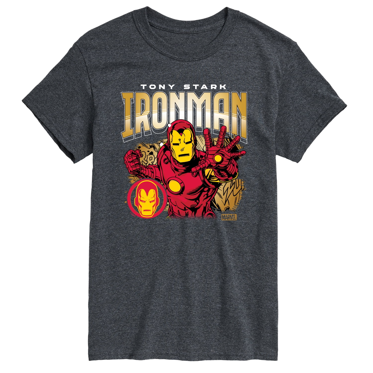 Marvel Iron Man - Tony Stark - Men's Short Sleeve Graphic T-Shirt ...