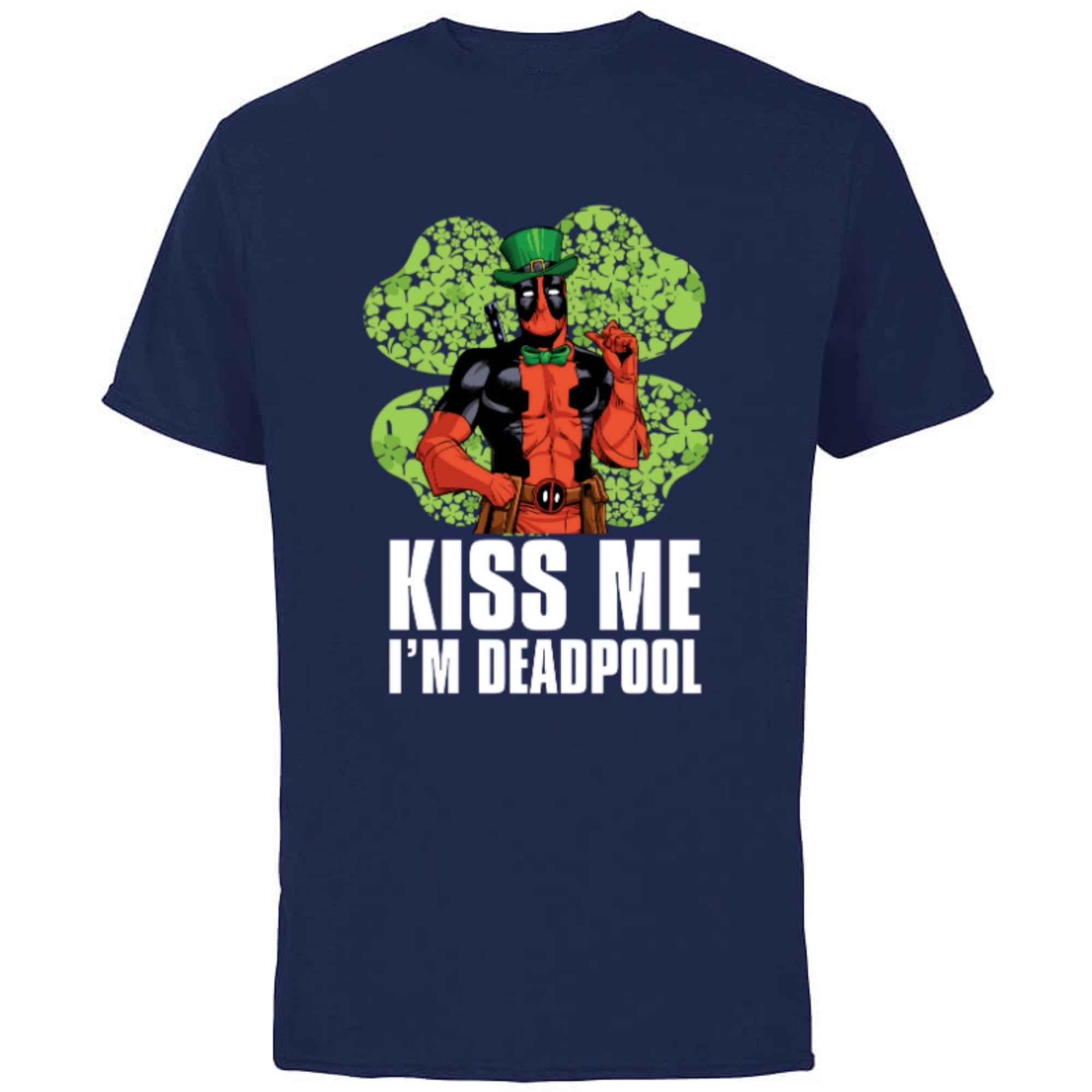 Marvel Kiss Me I'm Deadpool 4-Leaf Clover St. Patrick's Day - Short ...