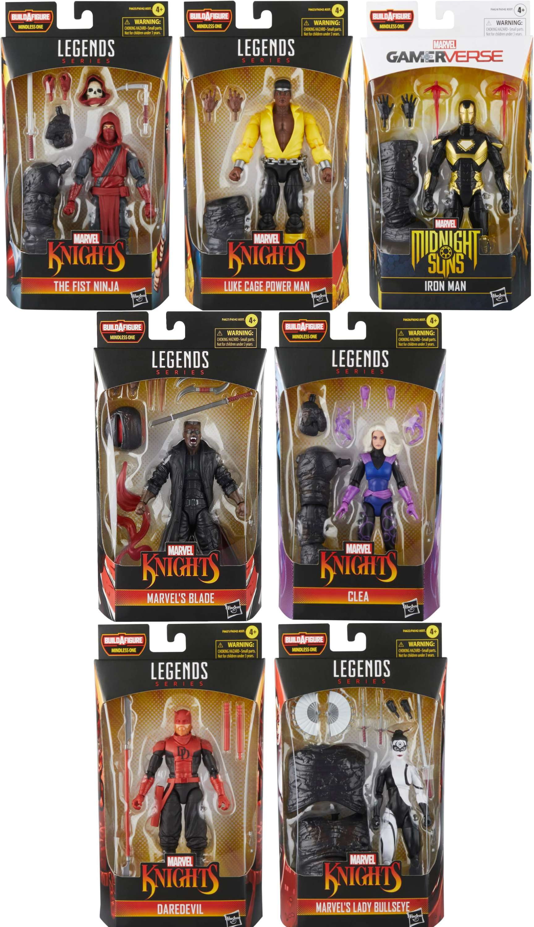 Marvel Knights Marvel Legends Merciless One Series Set of 7 Action ...