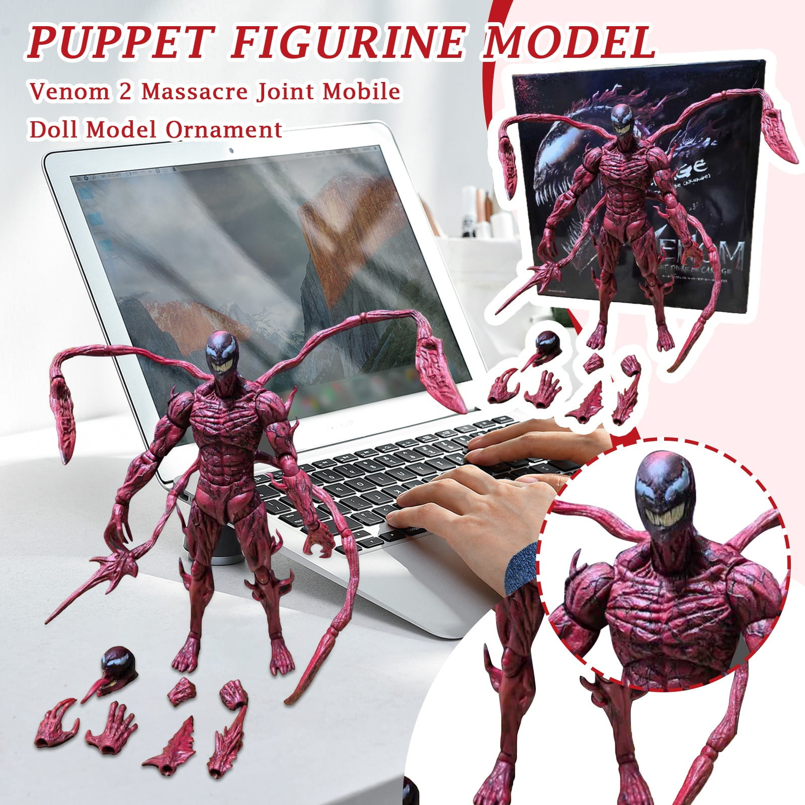 Legends Action Figures, Carnage Action Figure Model Kits Collectible ...