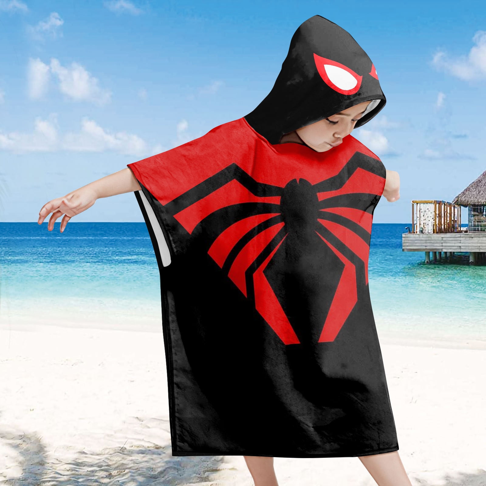 Marvel Legends Avengers Boys & Girls Hooded Bathrobe Miles Gwen Spider ...