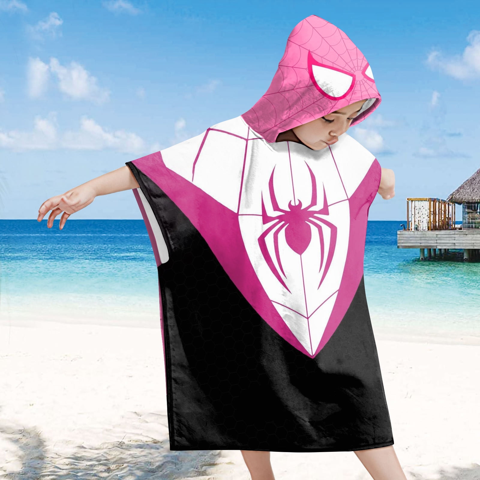 Marvel Legends Avengers Boys & Girls Hooded Bathrobe Miles Gwen Spider ...