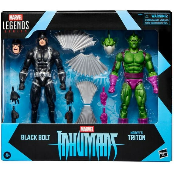 Marvel Legends Series Inhumans Black Bolt & Marvel’s Triton, Two 6 ...
