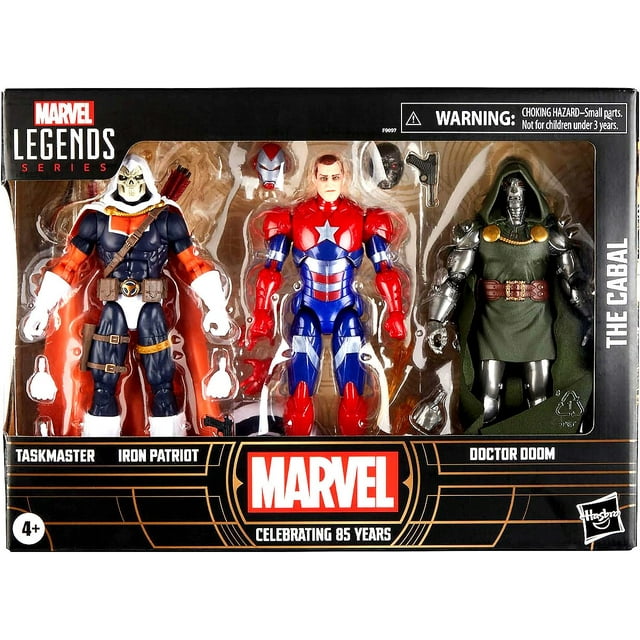 Marvel Legends Dr. Doom, Iron Patriot & Taskmaster Action Figure 3-Pack ...