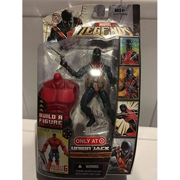 Marvel Red Hulk Build a Figure Union Jack Action Figure - Walmart ...