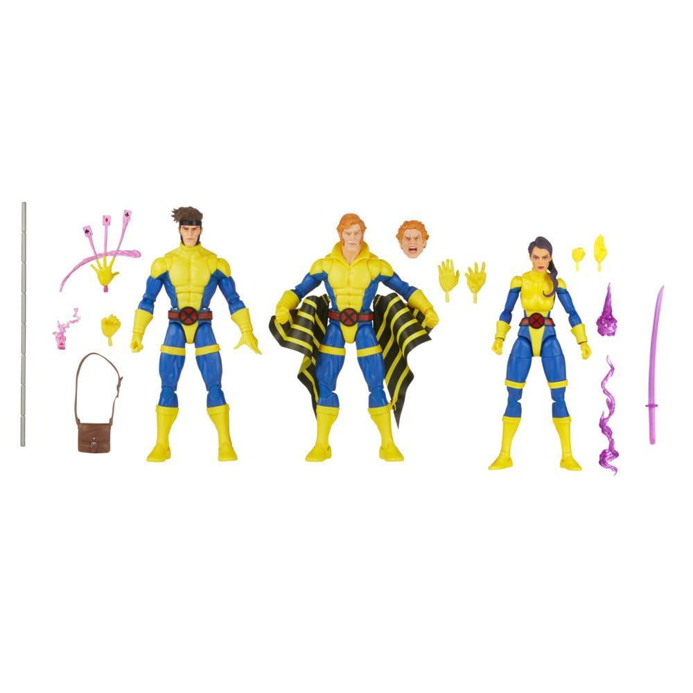 Hasbro Marvel Legends X-Men: Banshee, Gambit & Psylocke Action Figures ...