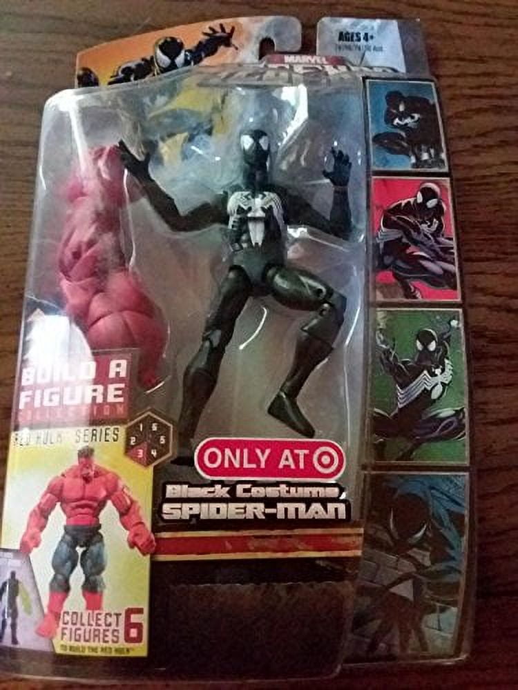 Hasbro Marvel Legends Black Suit Spider-Man Action Figure, Red Hulk ...