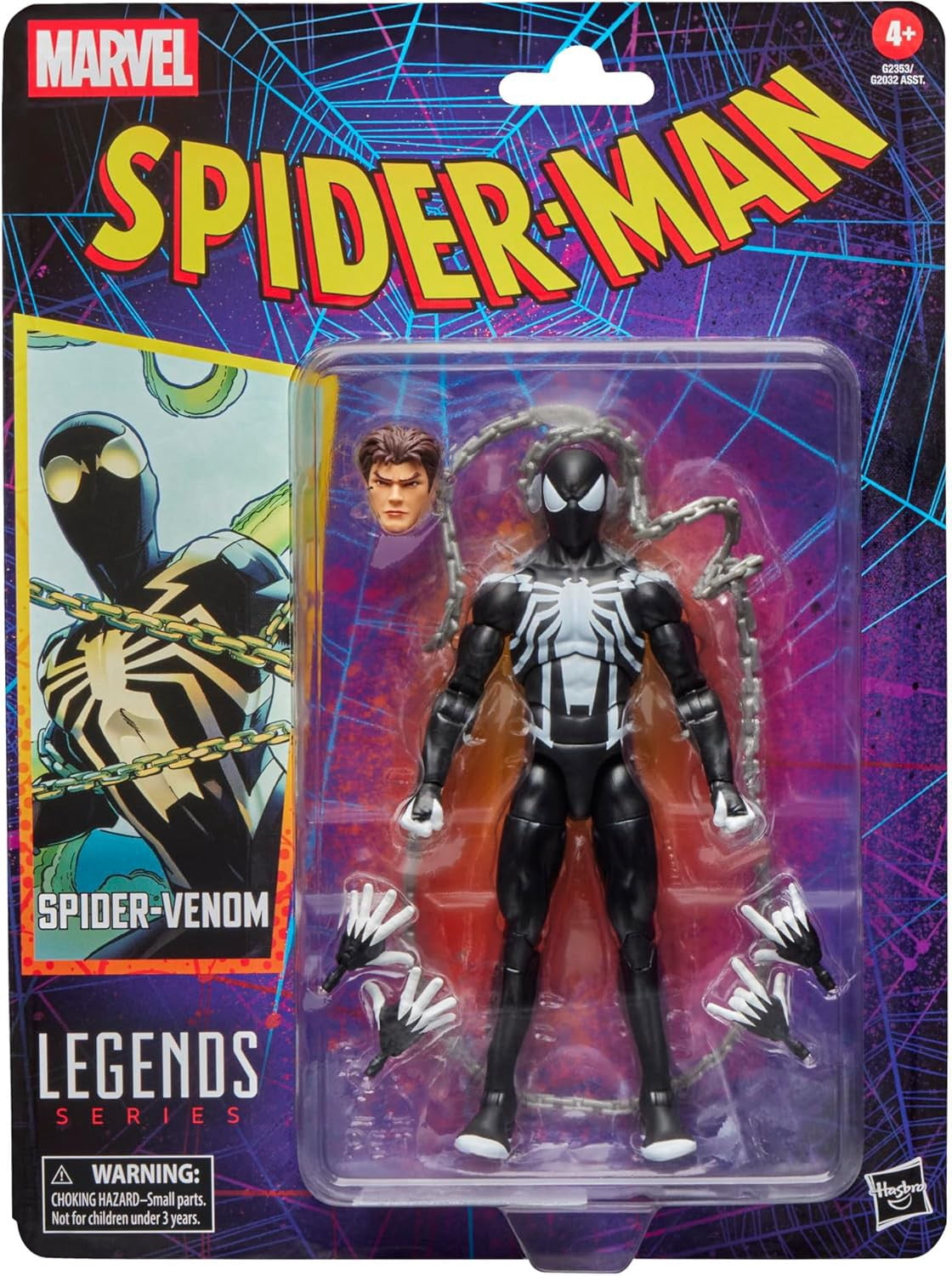 Marvel Legends Retro Series Spider-Venom Action Figure - Walmart.com