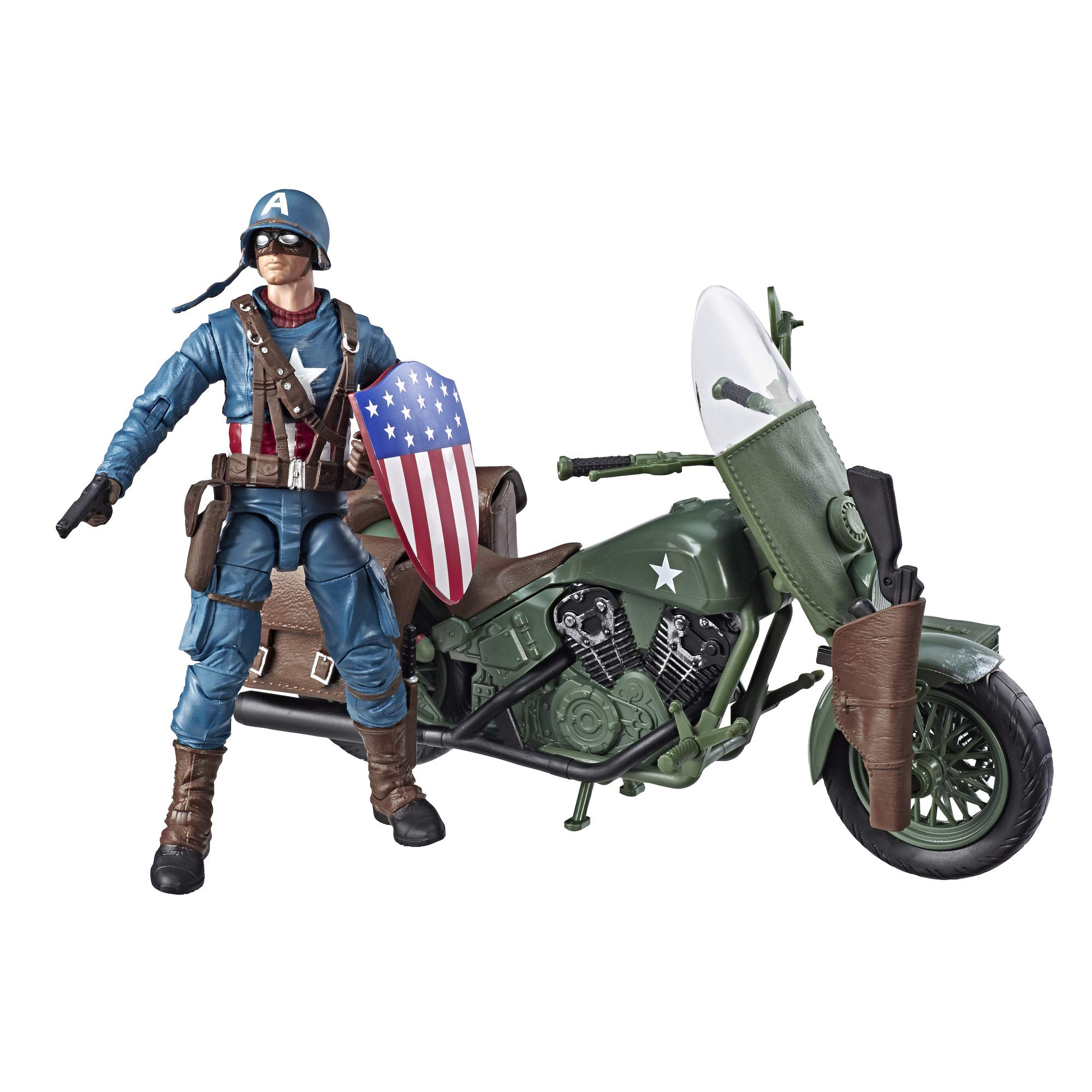 Marvel Legends Series Captain America with Motorcycle - Walmart.com