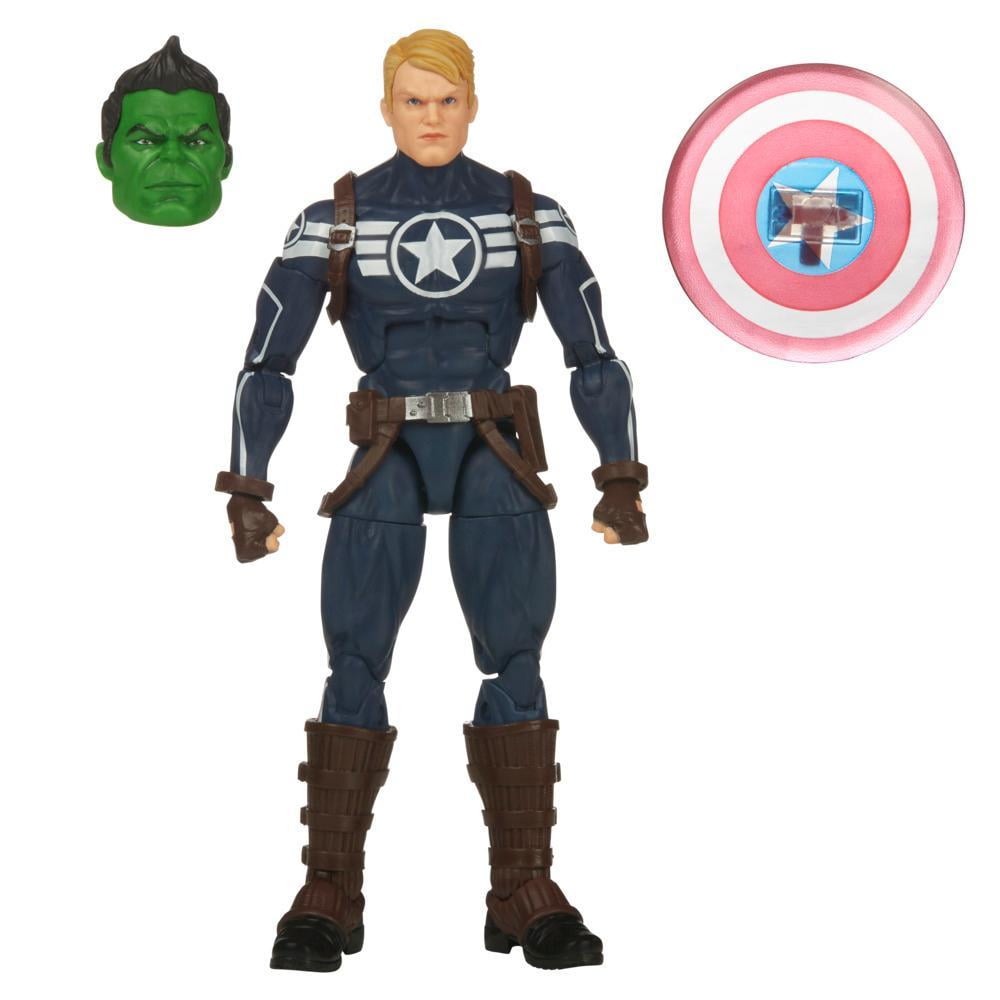 Marvel Legends Series 6-Inch Commander Rogers Action Figure with Comics ...