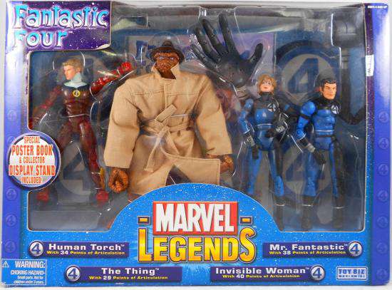 Marvel Legends Vintage Series Fantastic Four Action Figure 4-Pack ...