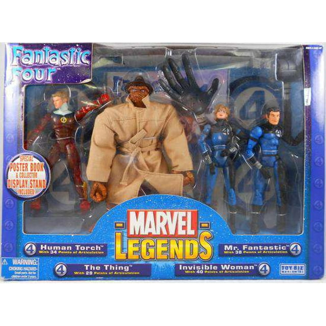 Marvel Legends Vintage Series Fantastic Four Action Figure 4-Pack ...