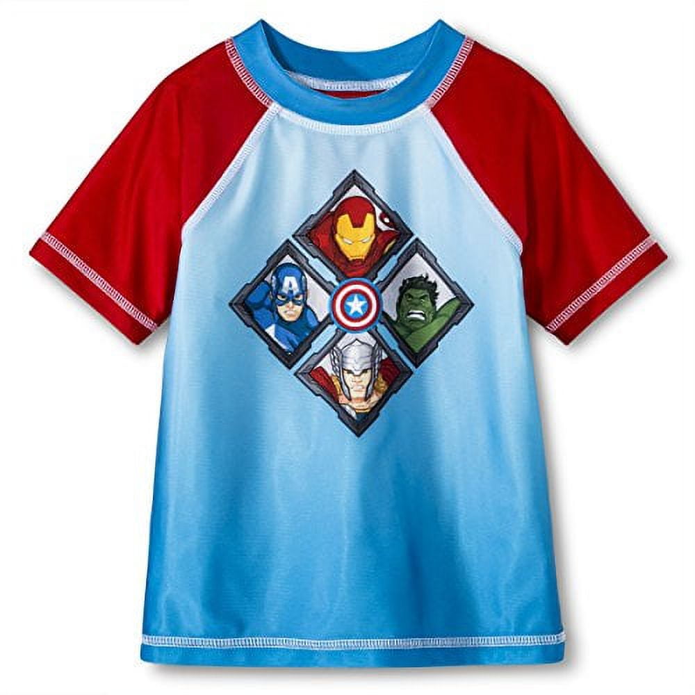 Marvel Little Boys' Avengers Rash Guard (2T) - Walmart.com