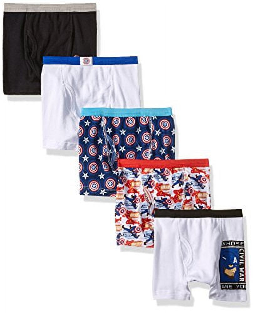 Marvel Little Boys' Captain America Civil War 5pk Boxer Briefs ...