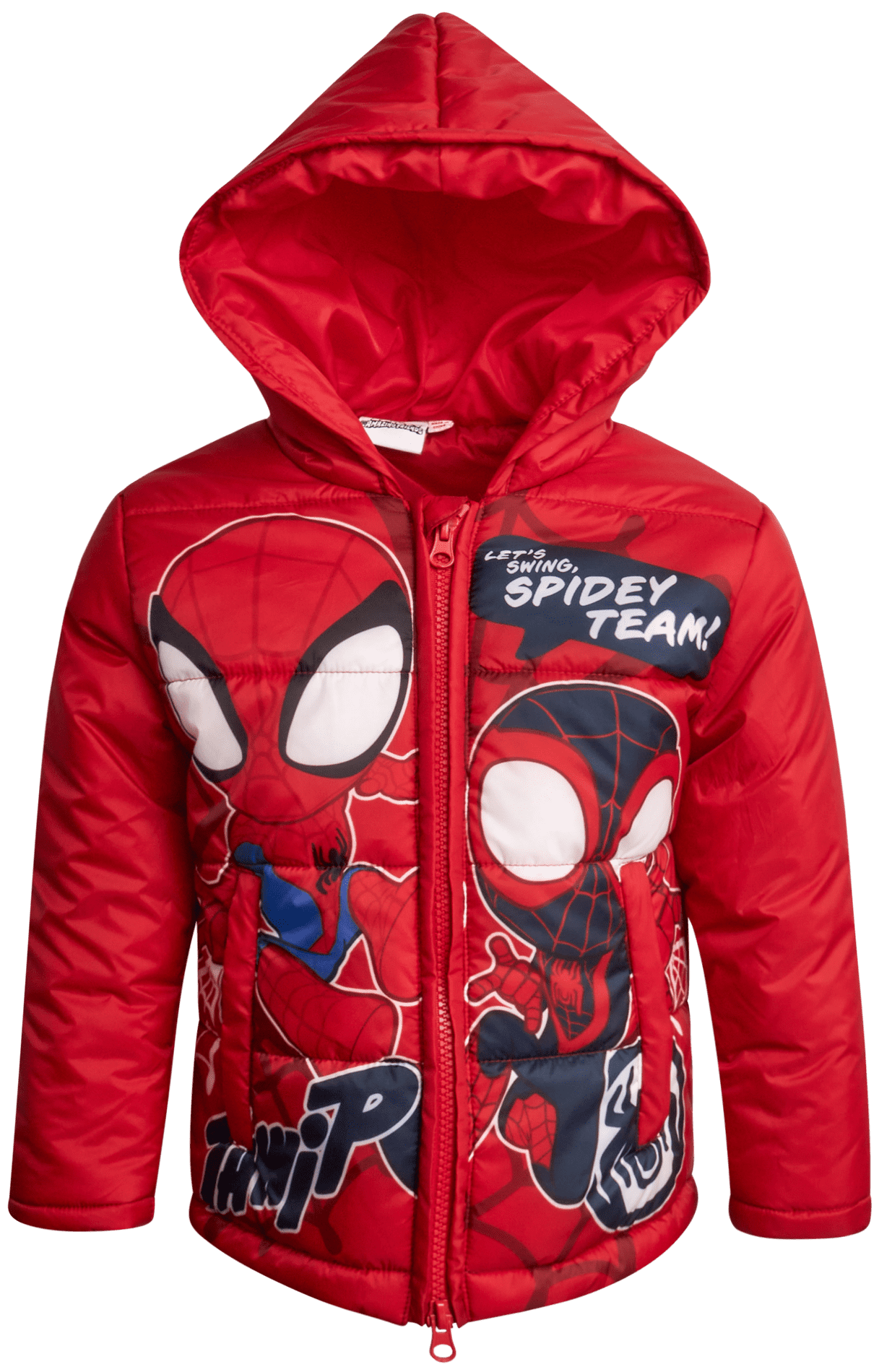 Marvel Little Boys' Puffer Jacket - Spider-Man, Miles, and Spider Gwen ...