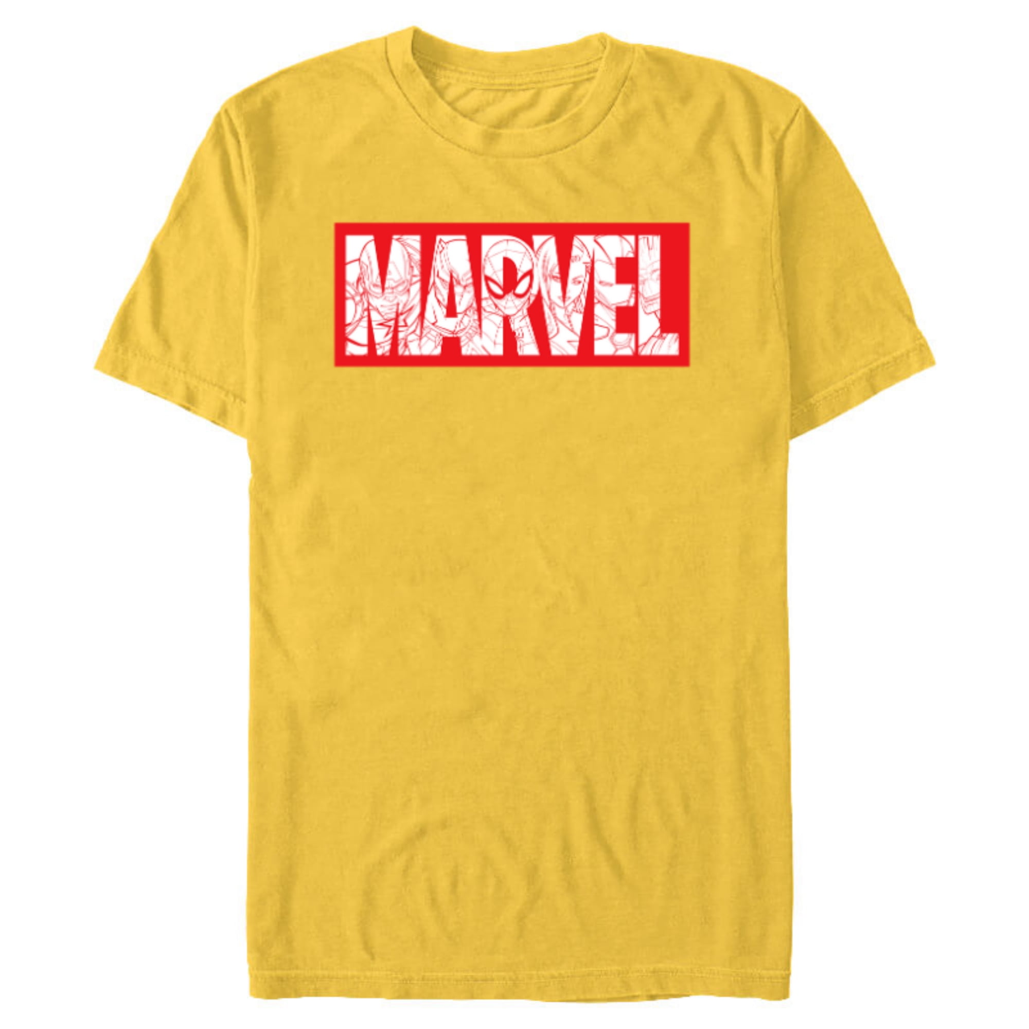 Marvel Logo Comics Red Super Heroes Avengers and More - Short Sleeve ...