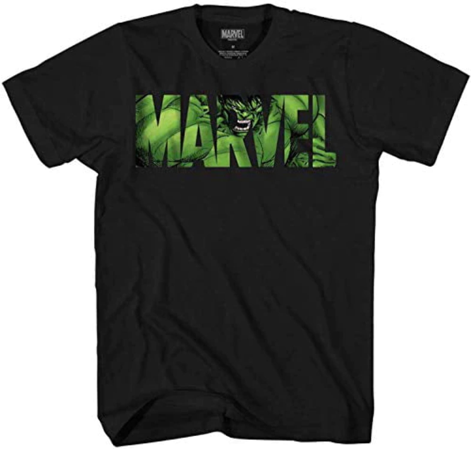Marvel Logo Hulk Avengers Super Hero Adult Tee Graphic T-Shirt for Men ...