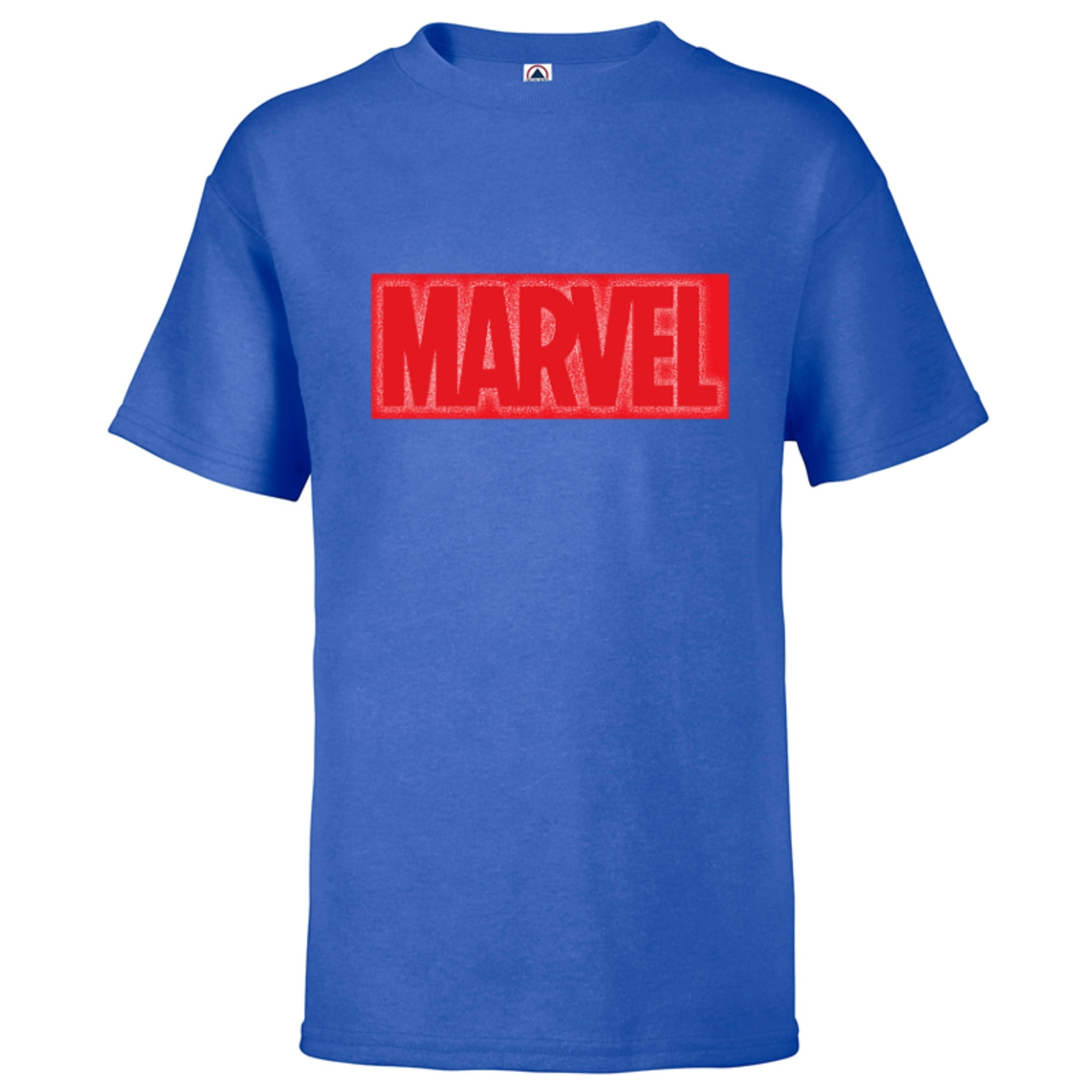 Marvel Logo Red and White Negative Space - Short Sleeve T-Shirt for ...