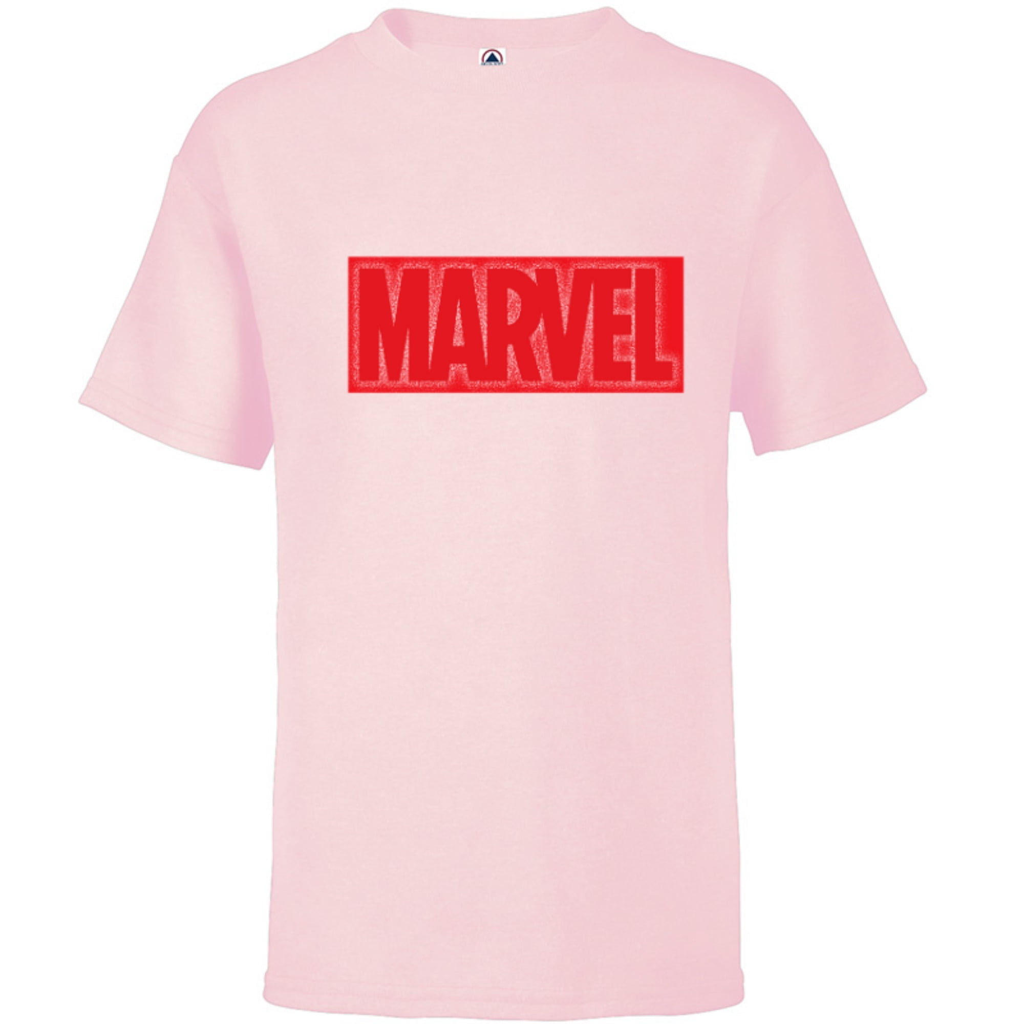 Marvel Logo Red and White Negative Space - Short Sleeve T-Shirt for ...