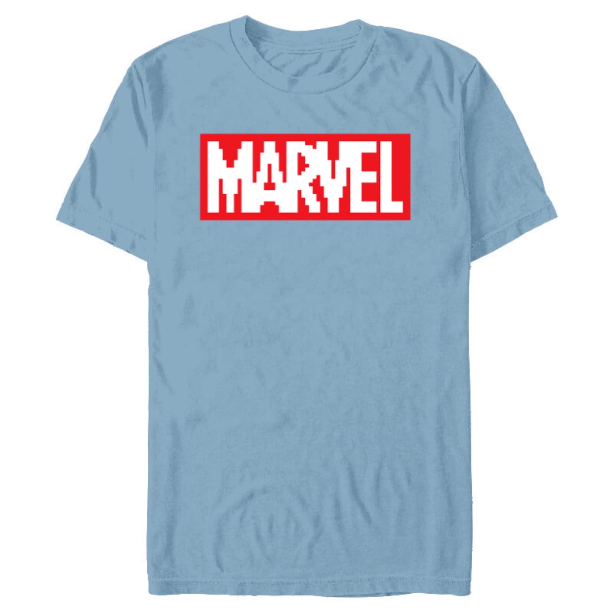 Marvel Logo Retro 8-Bit Pixel Art Style Classic - Short Sleeve Blended ...
