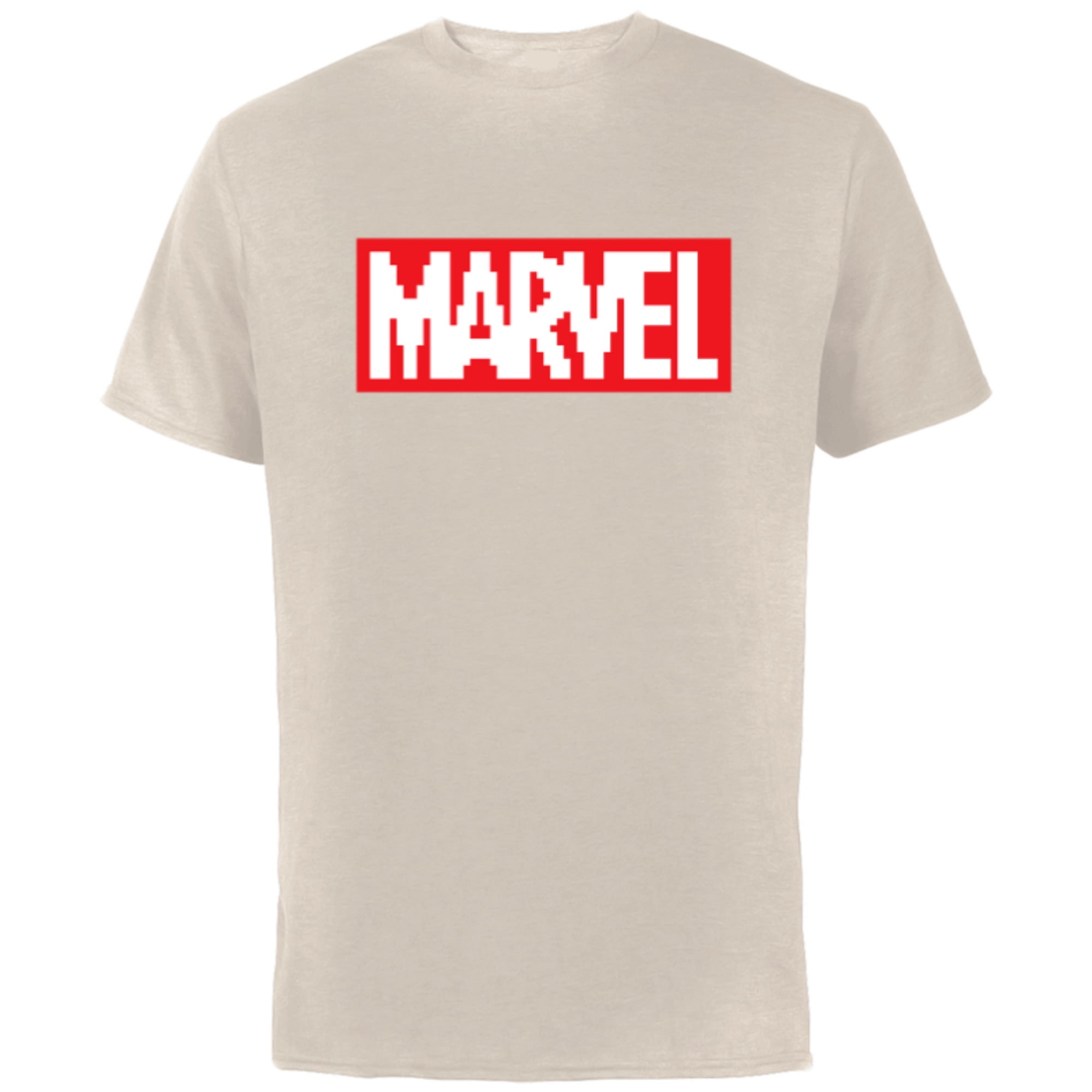 Marvel Logo Retro 8-Bit Pixel Art Style Classic - Short Sleeve Cotton T ...