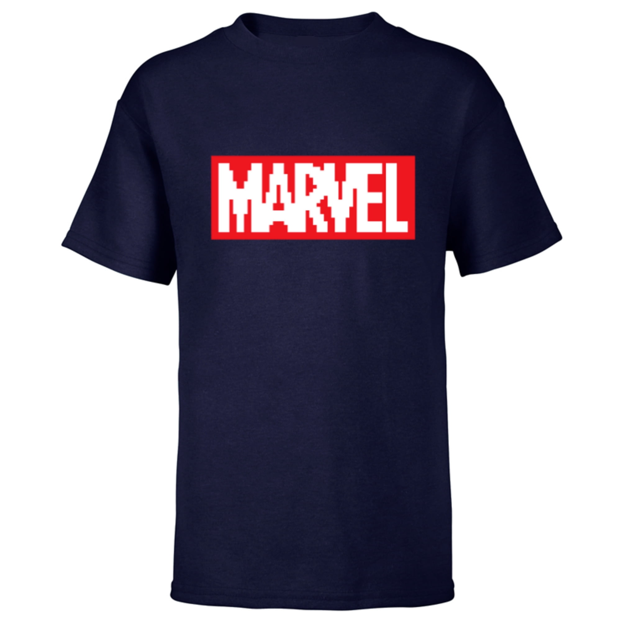 Marvel Logo Retro 8-Bit Pixel Art Style Classic - Short Sleeve T-Shirt ...