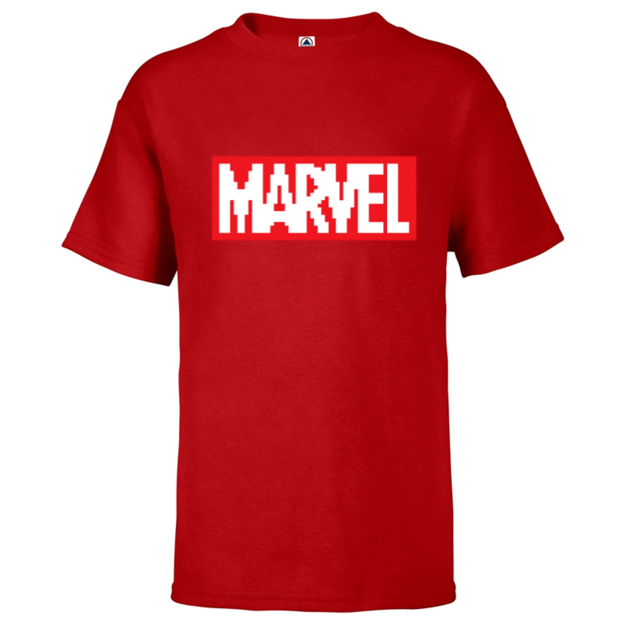 Marvel Logo Retro 8-Bit Pixel Art Style Classic - Short Sleeve T-Shirt ...