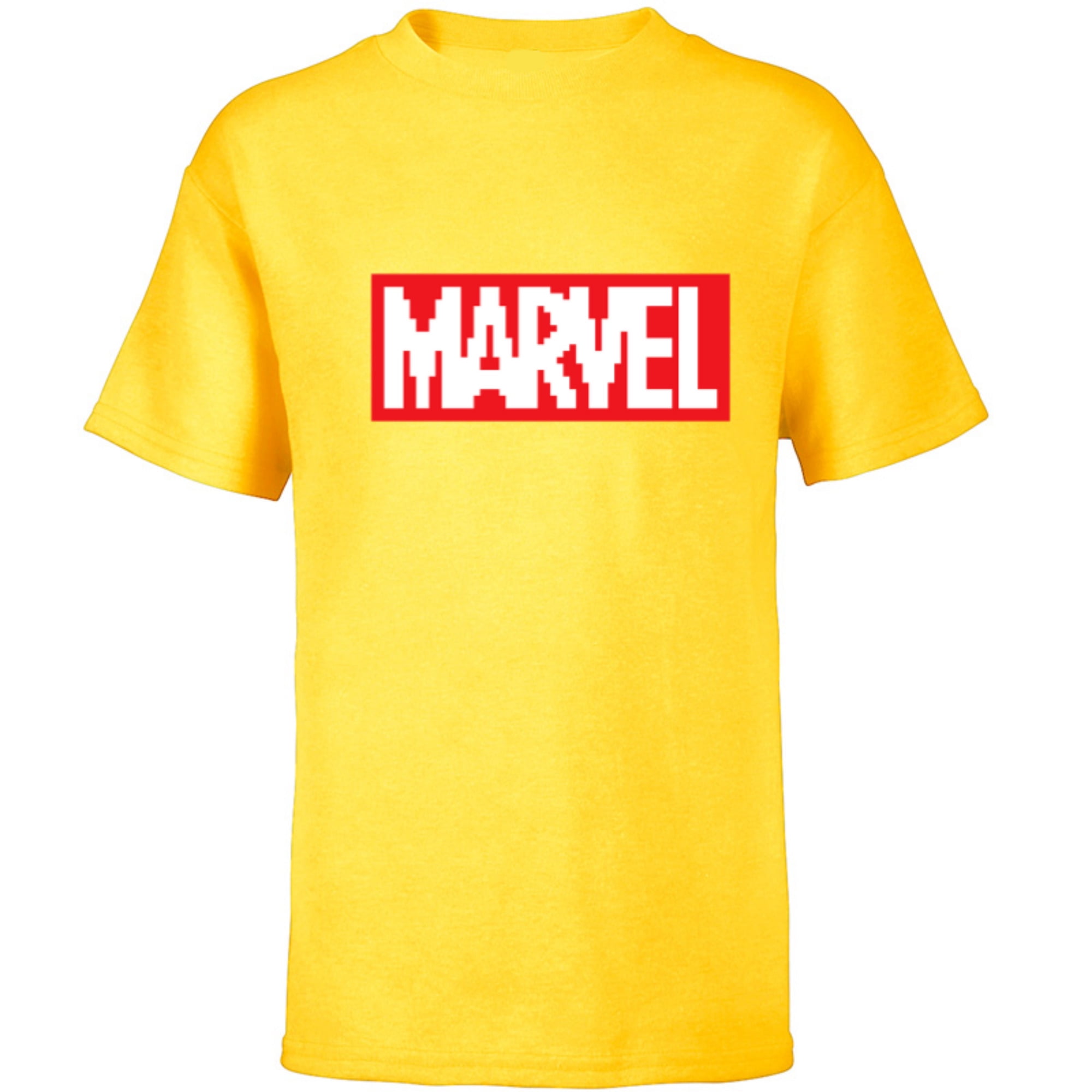 Marvel Logo Retro 8-Bit Pixel Art Style Classic - Short Sleeve T-Shirt ...