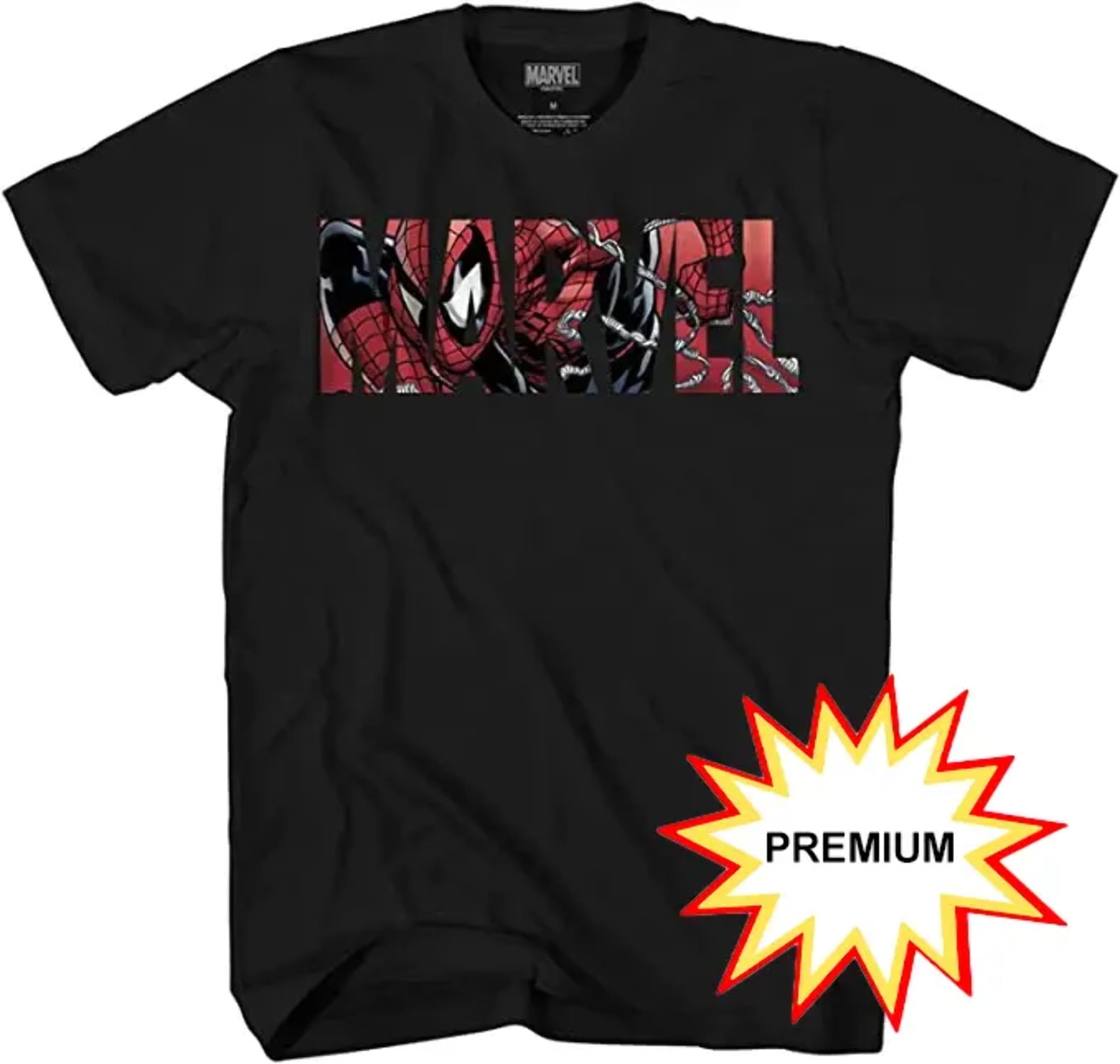 Marvel Logo Spiderman T-Shirt for Men Adult Merch Graphic Tshirt Men's ...