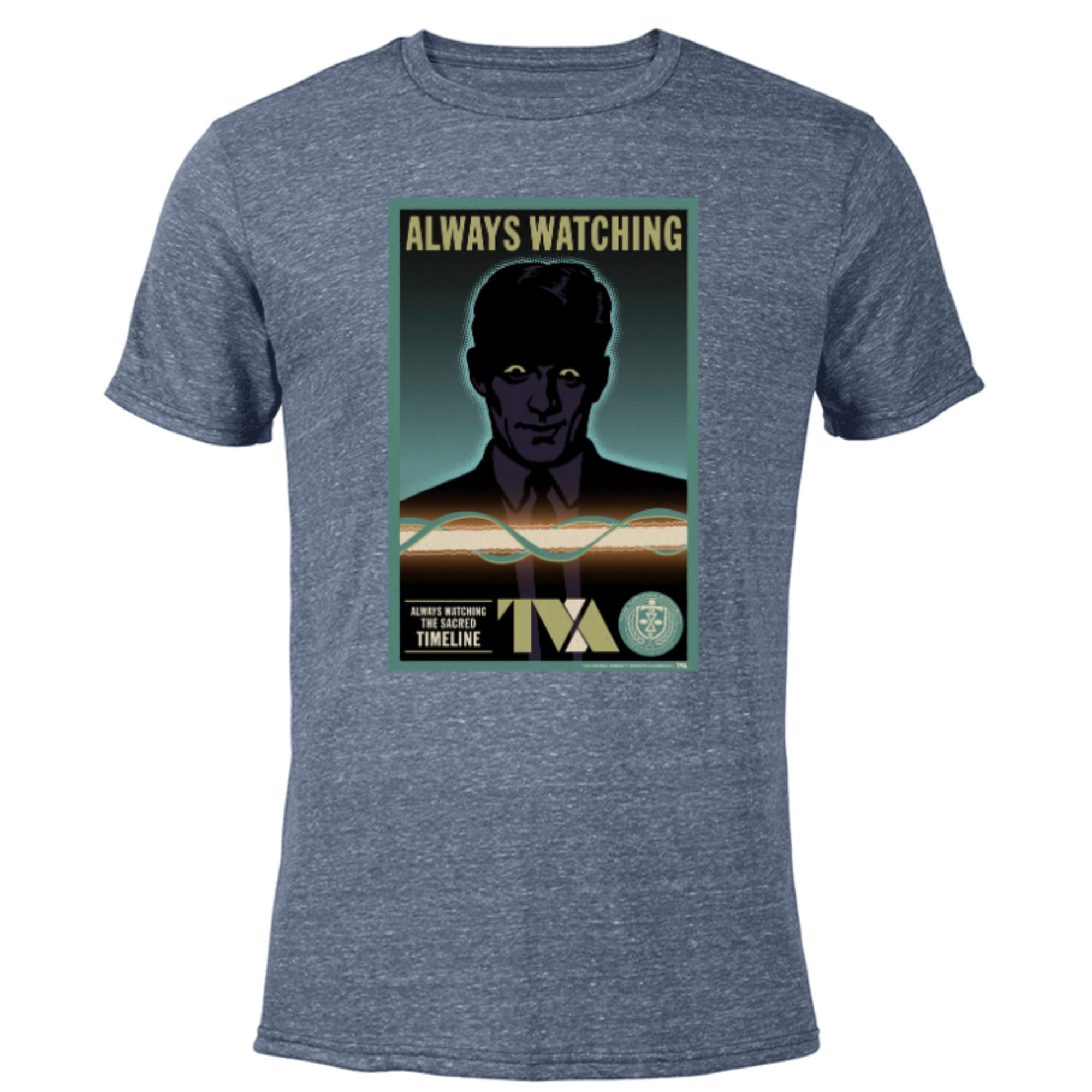 Marvel Loki Always Watching TVA Poster Retro - Short Sleeve Blended T ...