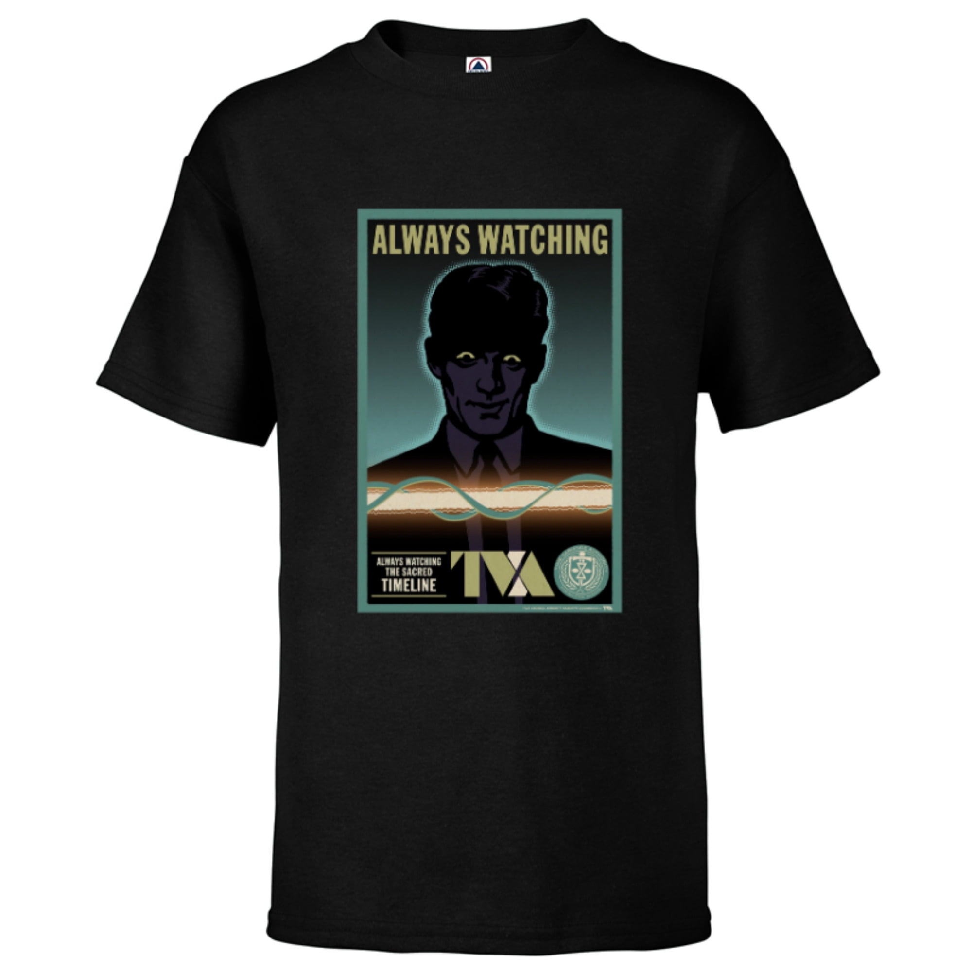 Marvel Loki Always Watching TVA Poster Retro - Short Sleeve T-Shirt for ...