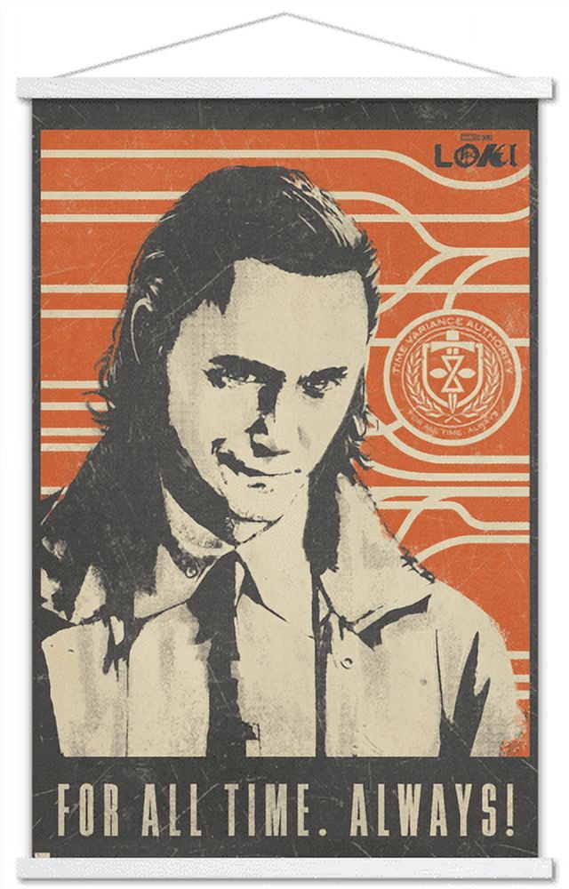 Marvel Loki - For All Time Wall Poster with Magnetic Frame, 22.375" x ...