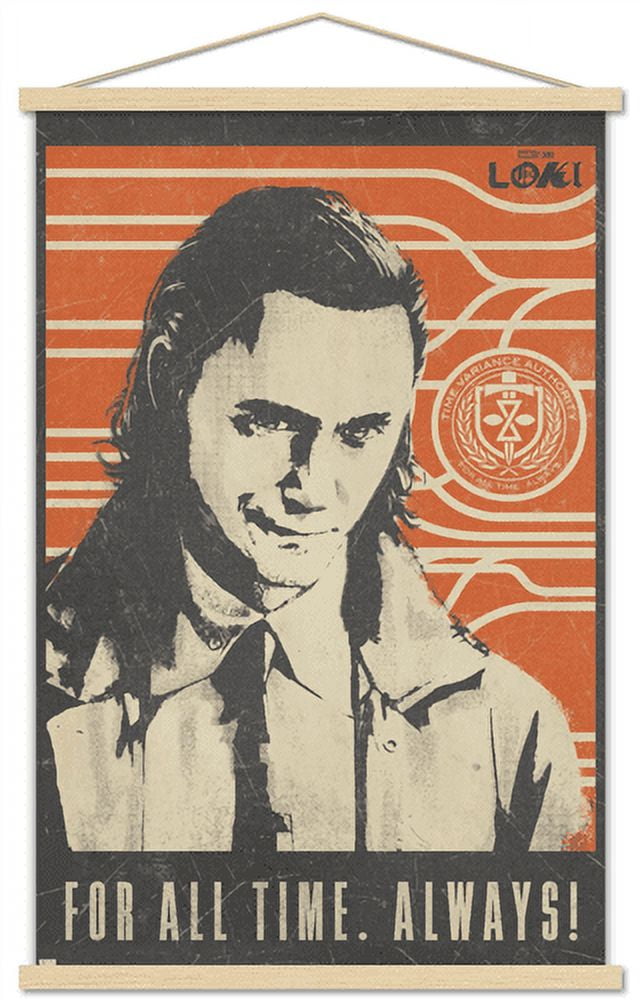 Marvel Loki - For All Time Wall Poster with Magnetic Frame, 22.375" x ...