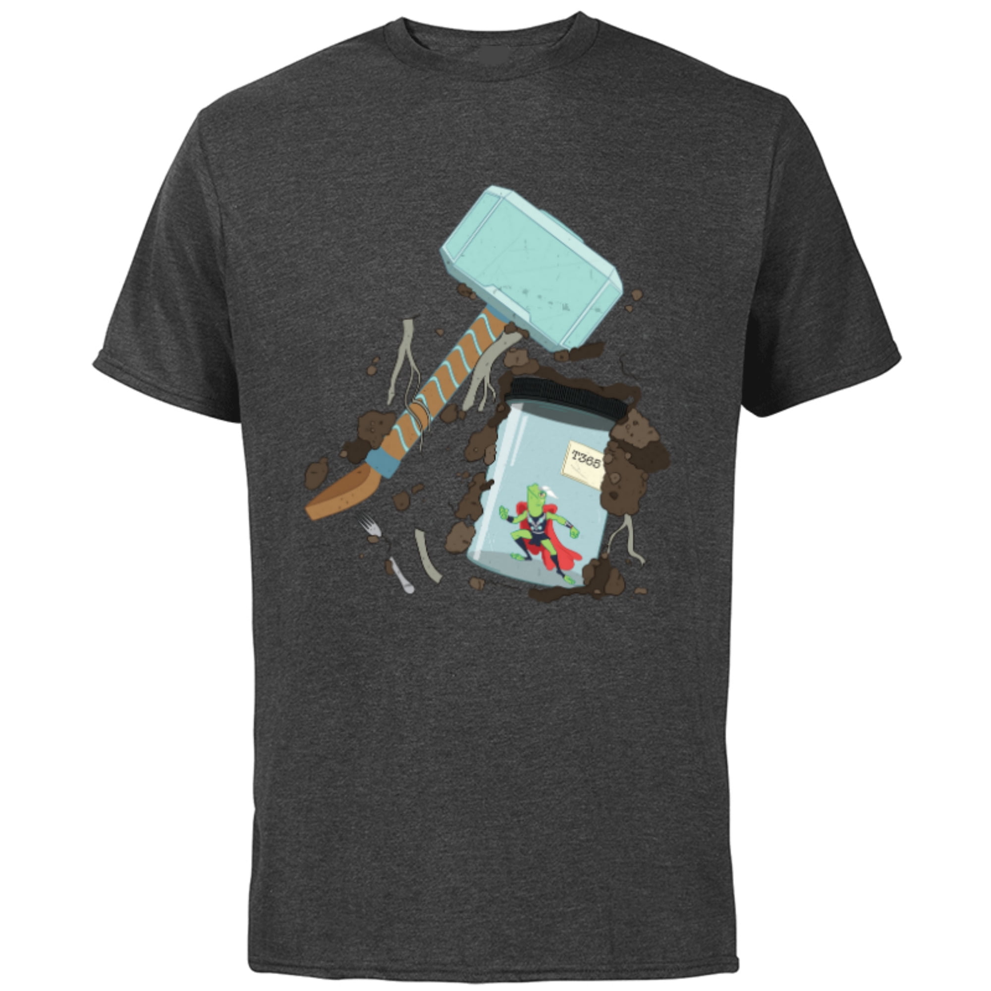 Marvel Loki Frog Thor Throg in a Jar with Mjolnir Hammer - Short Sleeve ...