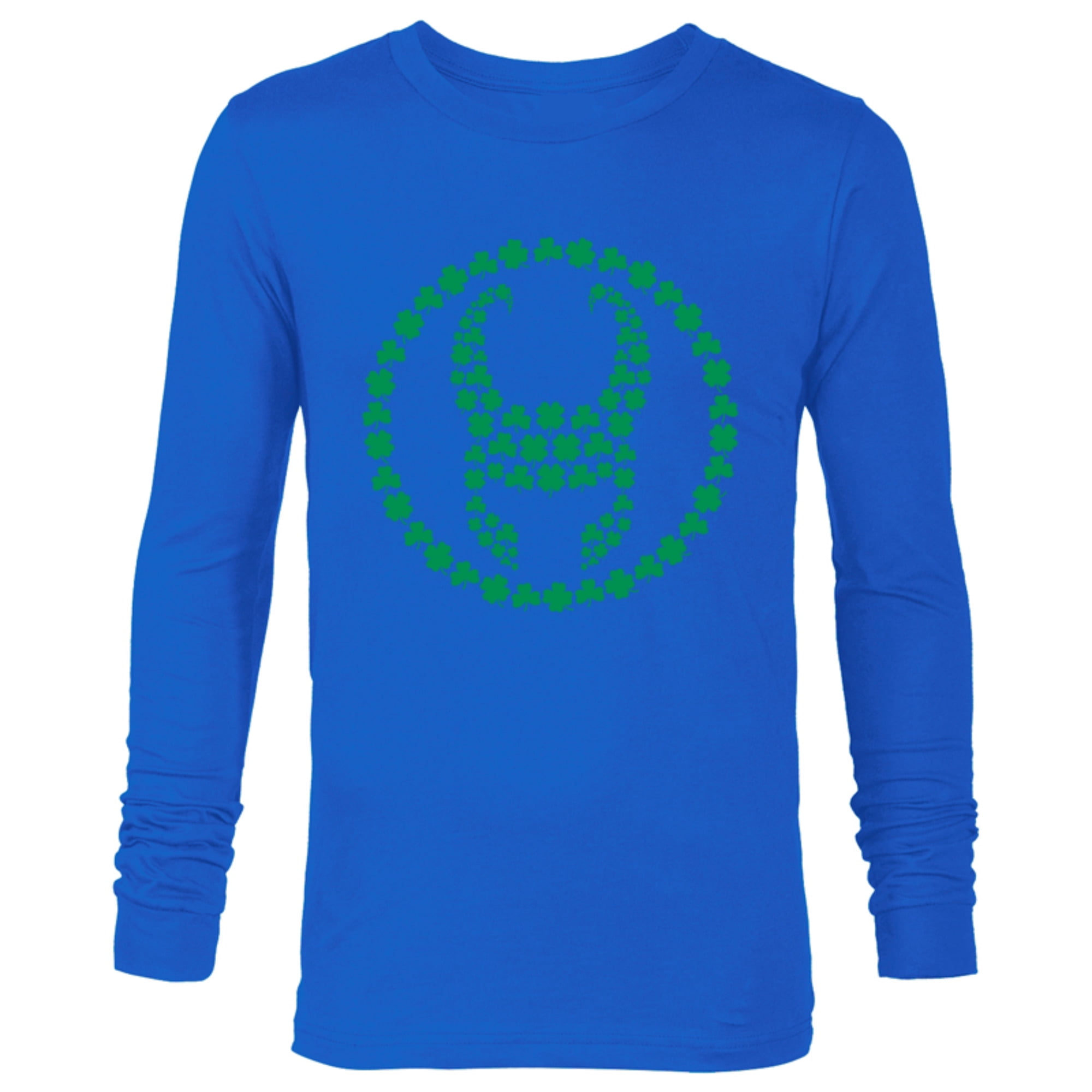 Marvel Loki Helmet Icon Shamrock Clovers St Patrick’s Day - Long Sleeve ...
