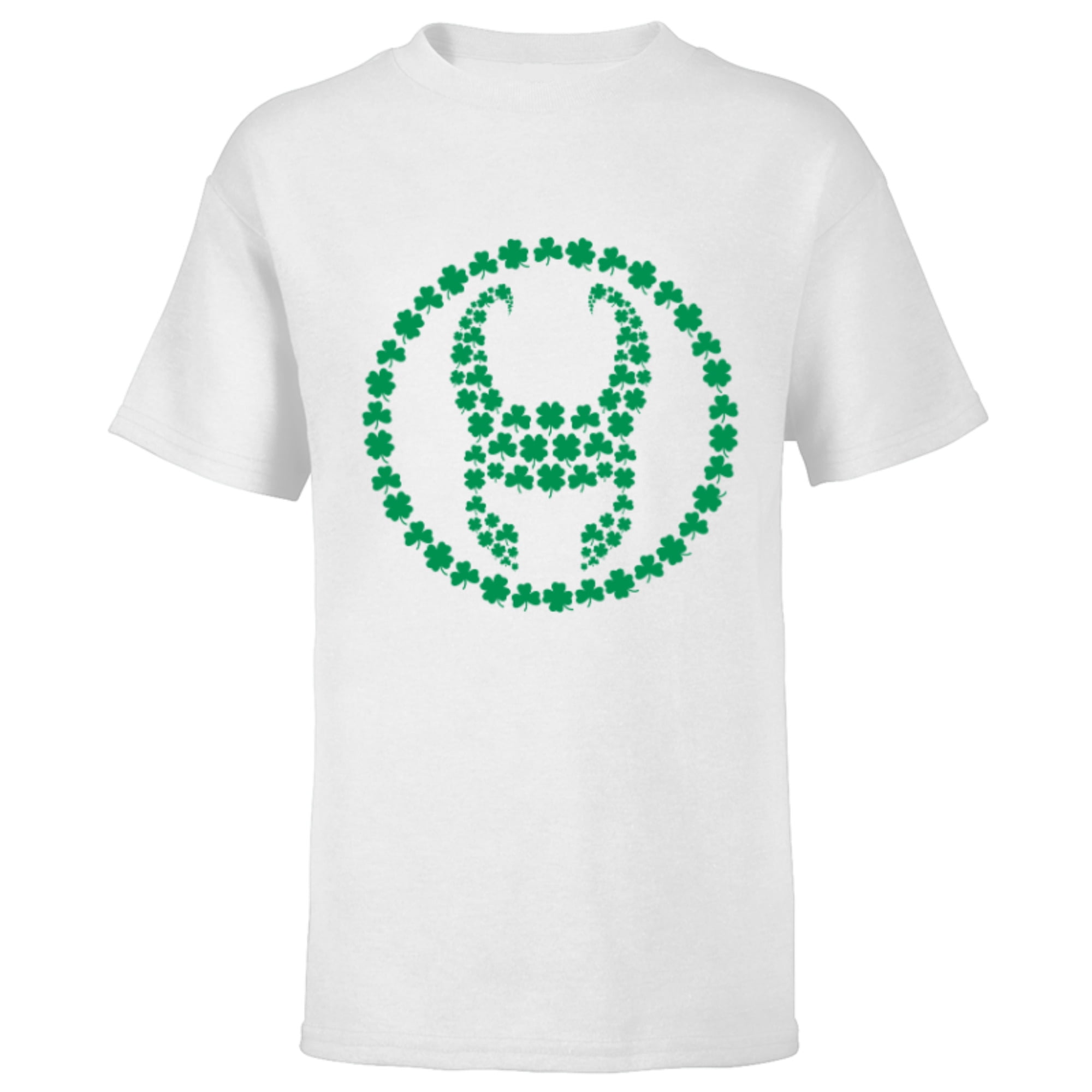 Marvel Loki Helmet Icon Shamrock Clovers St Patrick’s Day - Short ...