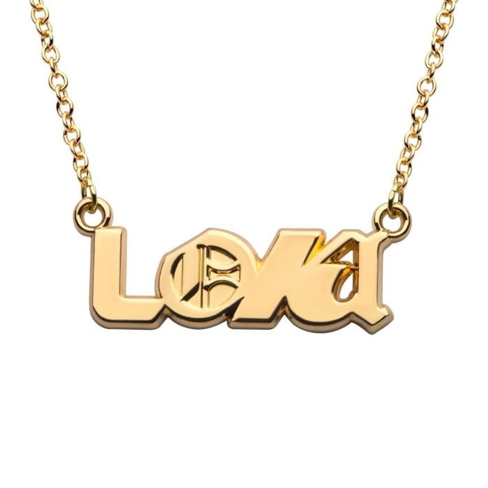 Marvel Loki Logo Gold Necklace - Walmart.com