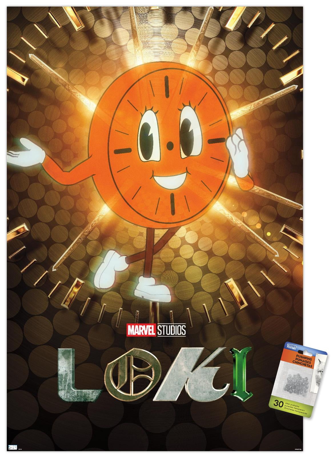 Marvel Loki - Miss Minutes One Sheet Wall Poster with Pushpins, 22.375 ...