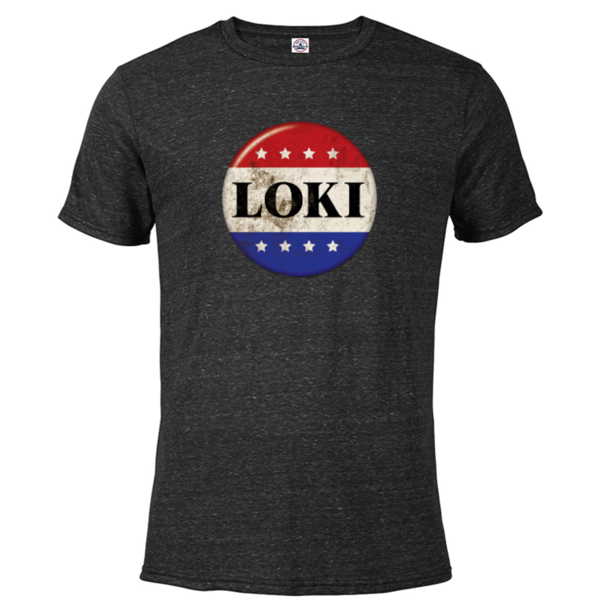 Marvel Loki President Loki Button - Short Sleeve Blended T-Shirt for ...