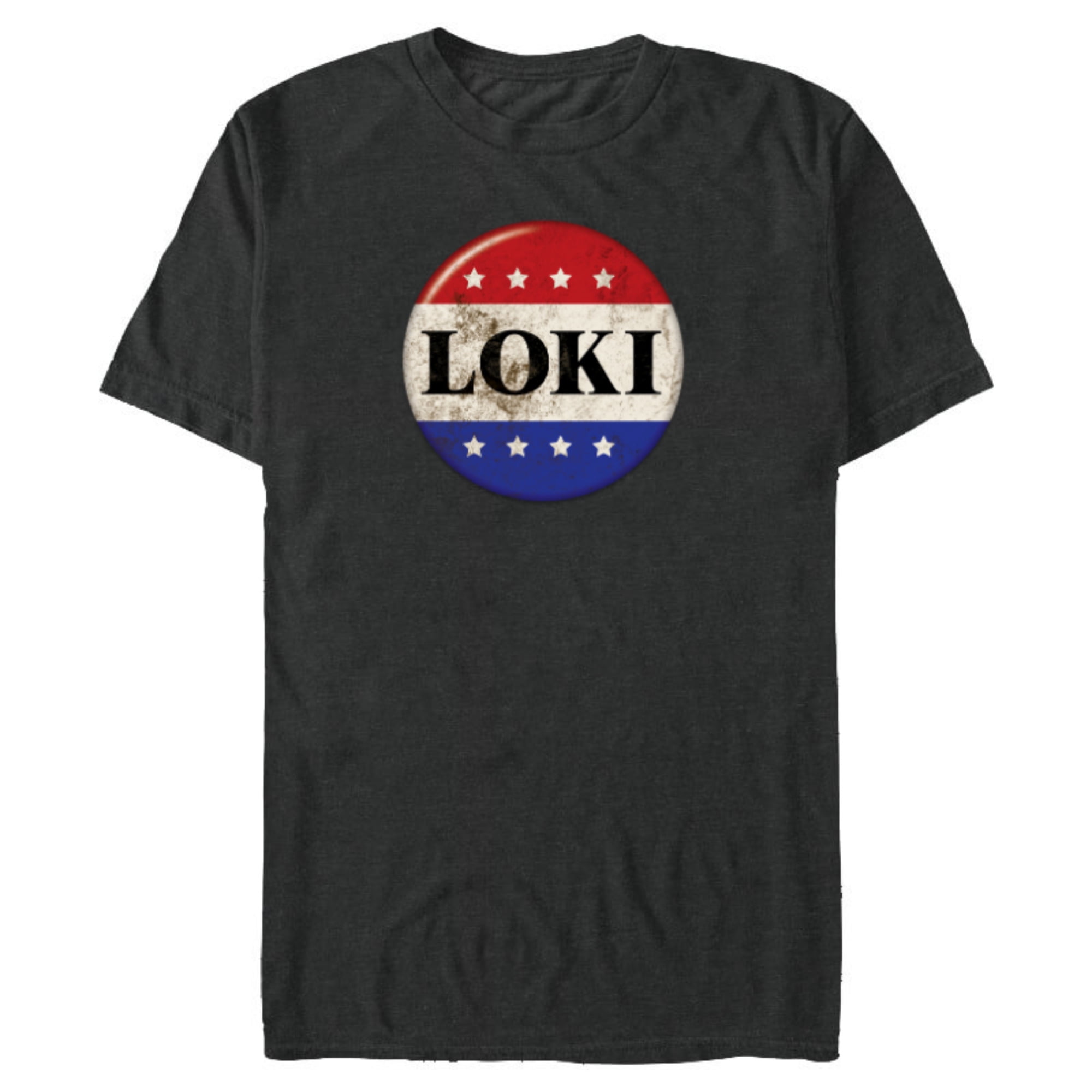 Marvel Loki President Loki Button - Short Sleeve Blended T-Shirt for ...