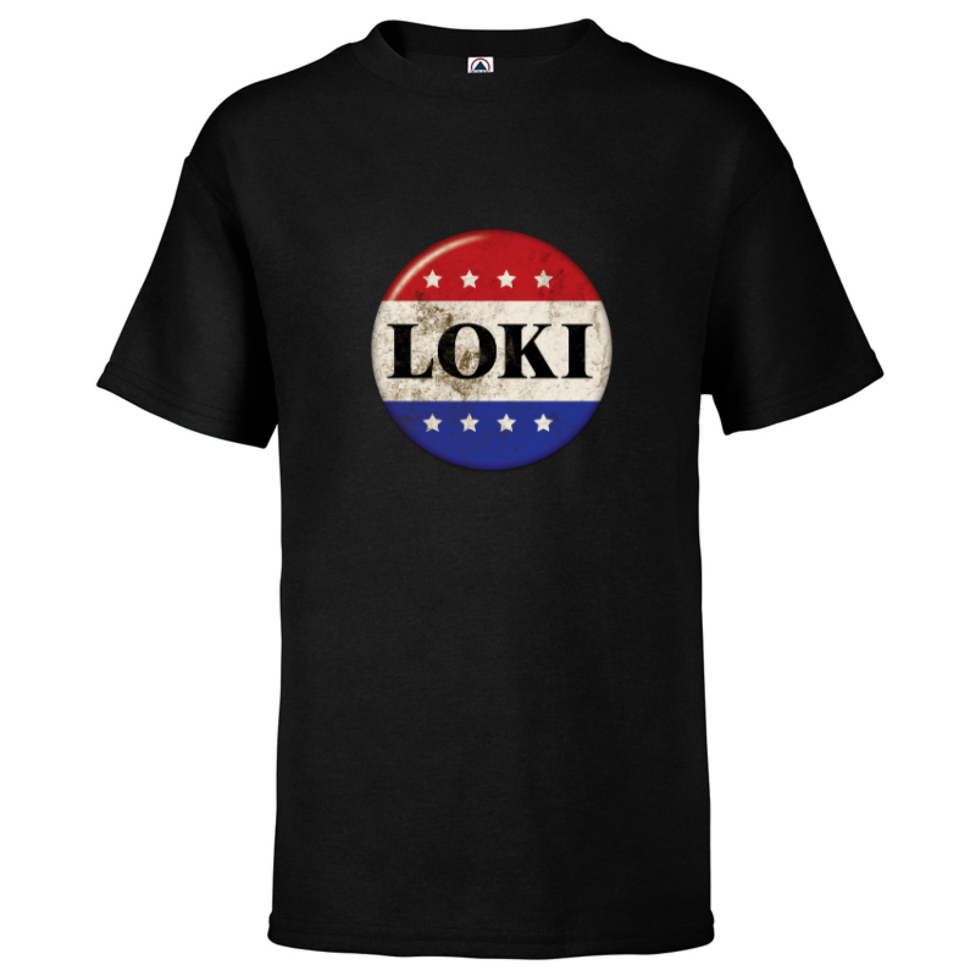 Marvel Loki President Loki Button - Short Sleeve T-Shirt for Kids ...