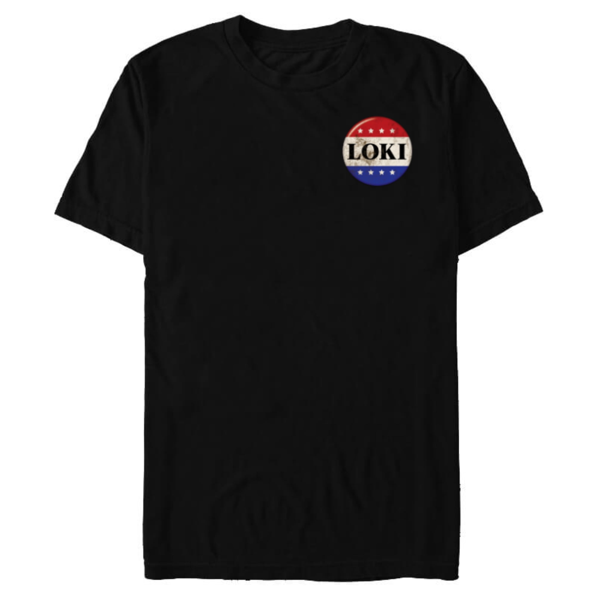 Marvel Loki President Loki Small Button - Short Sleeve Blended T-Shirt ...