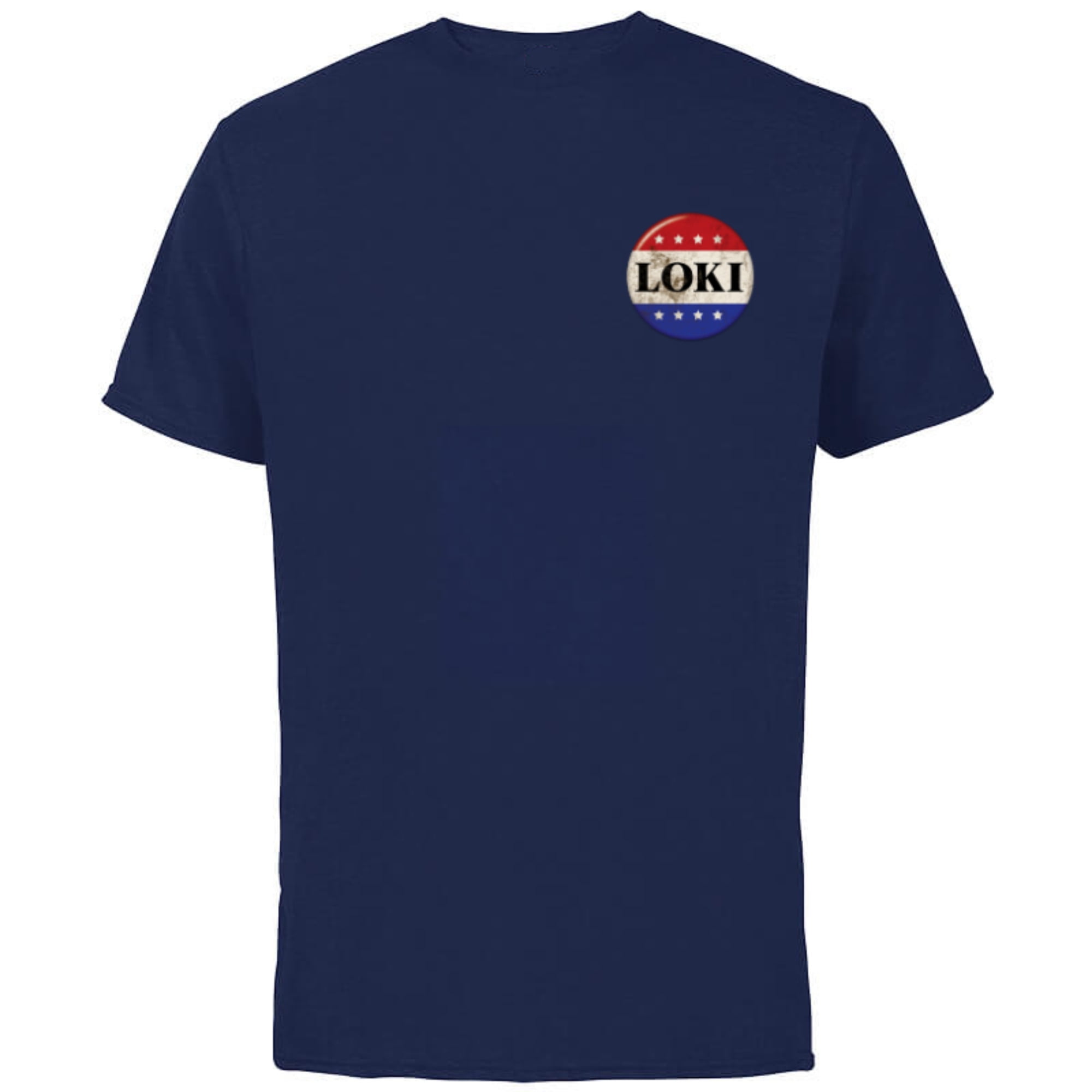Marvel Loki President Loki Small Button - Short Sleeve Cotton T-Shirt ...
