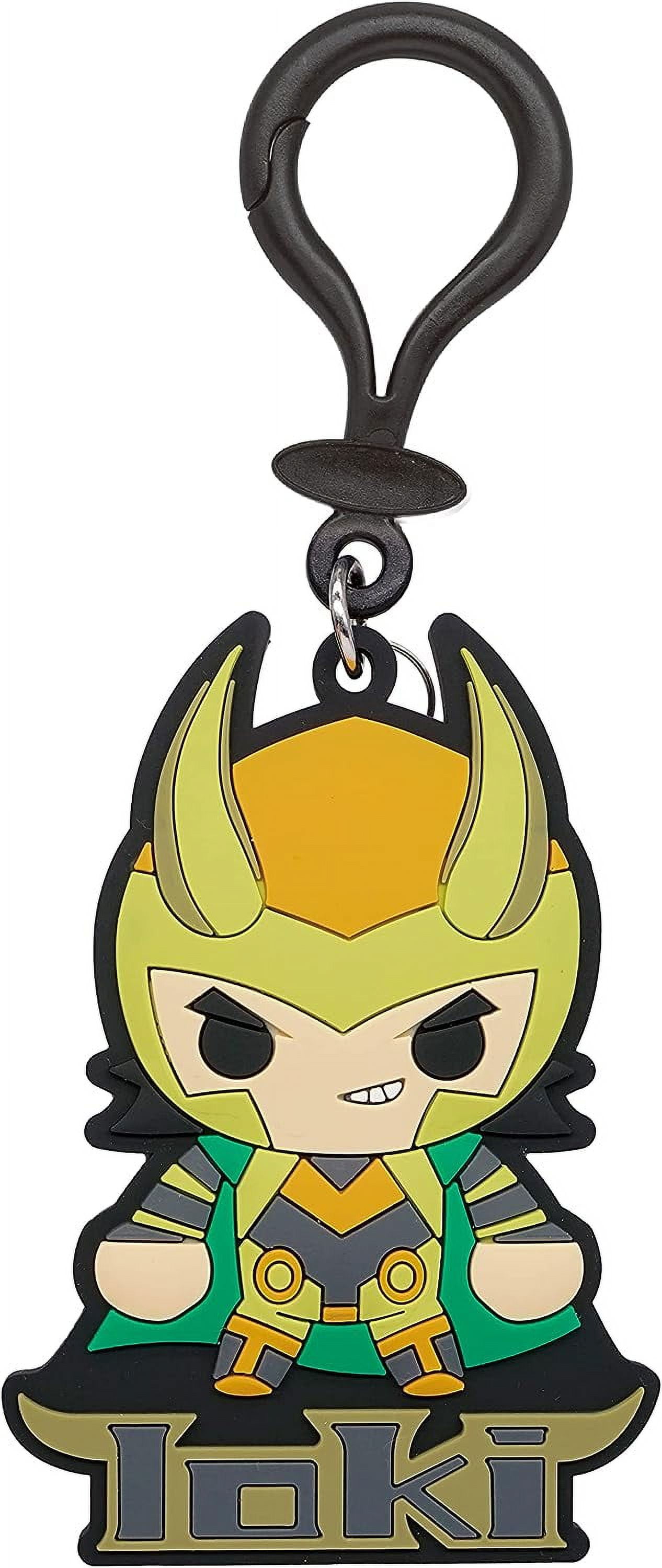 Marvel Loki Soft Touch Bag Clip - Marvel Loki Backpack Keychains for ...