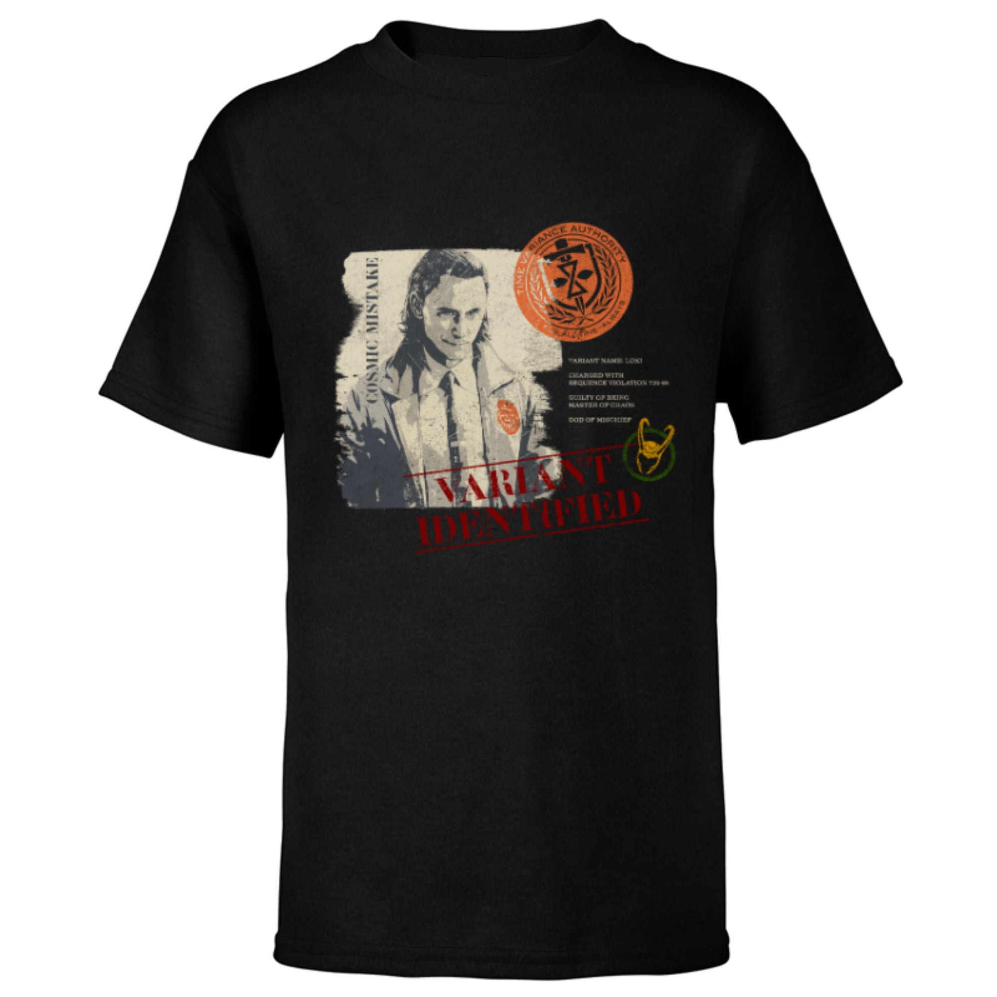 Marvel Loki TVA File Cosmic Mistake Variant Identified - Short Sleeve T ...