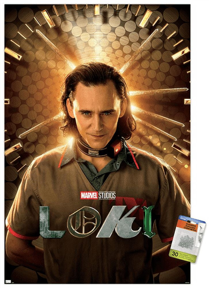 Marvel Loki - Teaser Wall Poster with Push Pins, 22.375" x 34 ...
