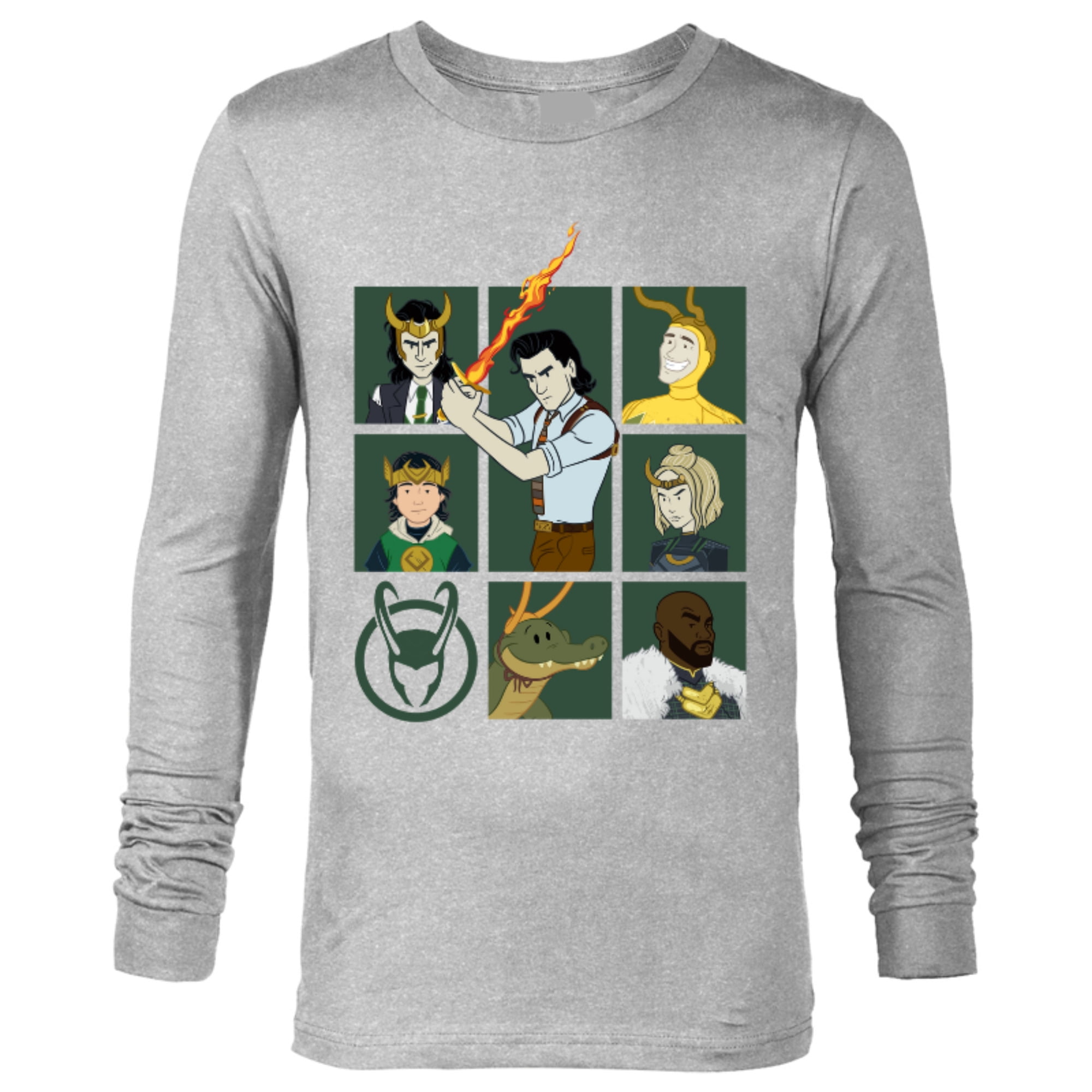 Marvel Loki Variants Alligator Loki Sylvie Character Grid - Long Sleeve ...